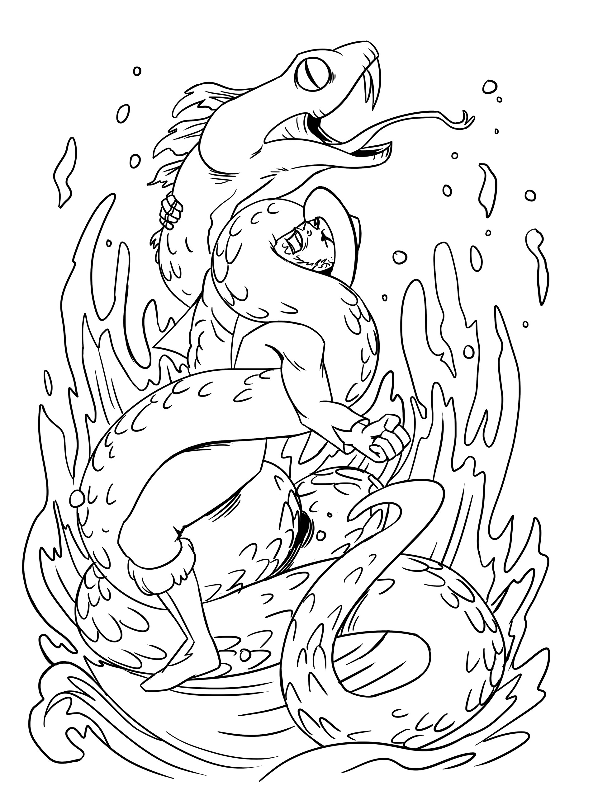 mythical wolf coloring pages