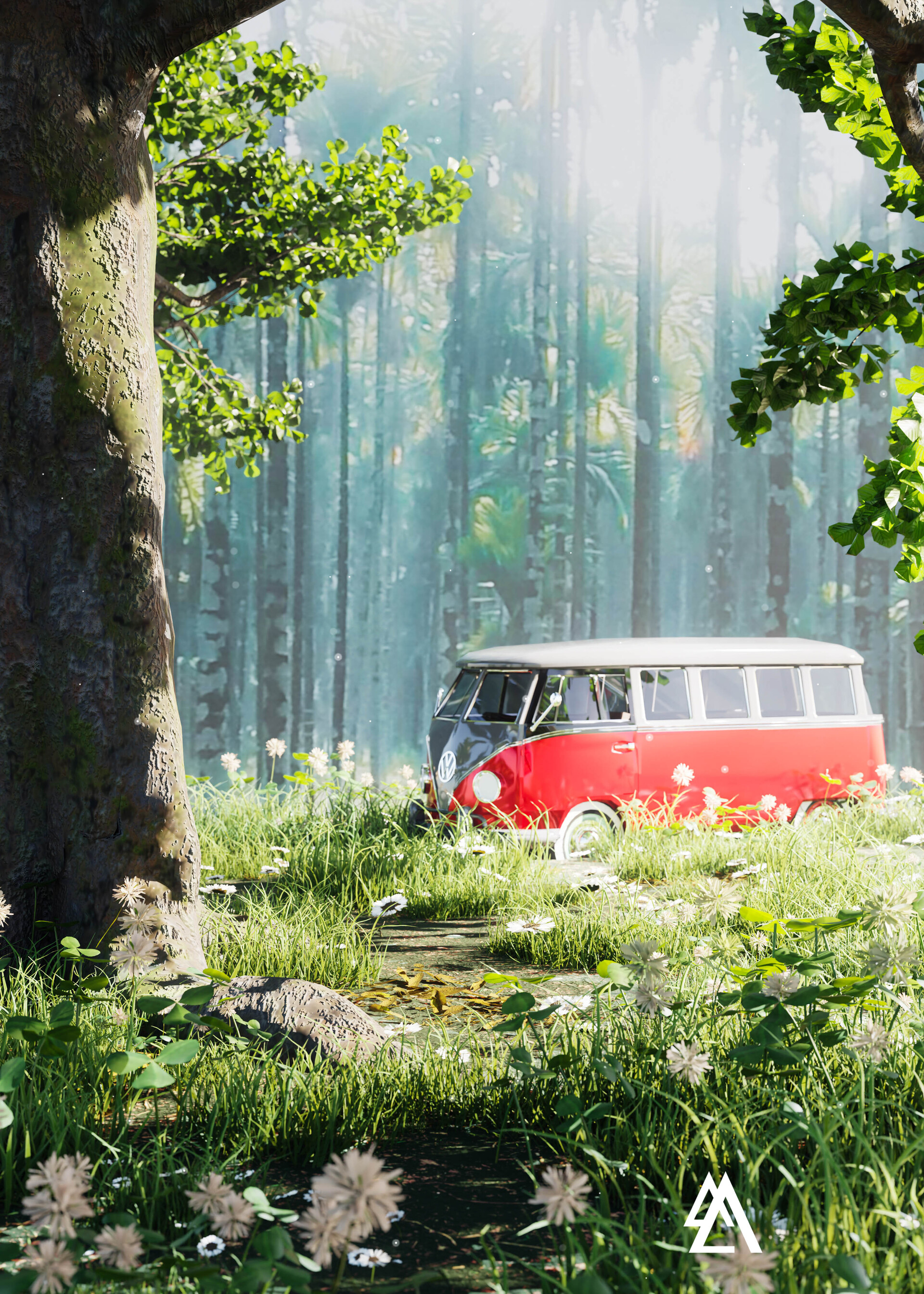 ArtStation - Camper Forest