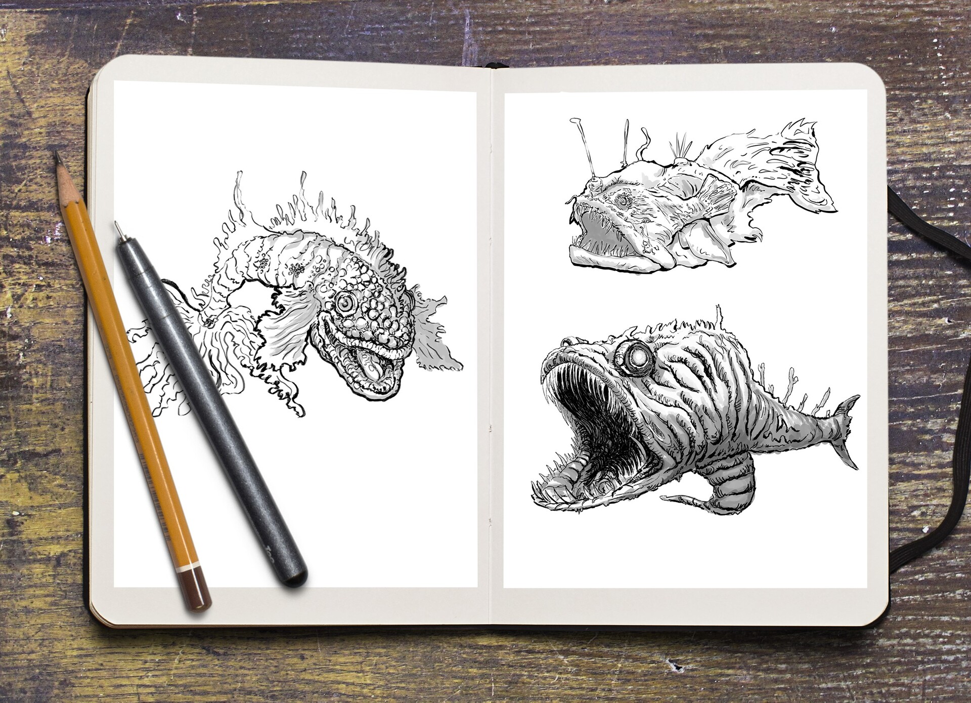 ArtStation - Abyssal creatures