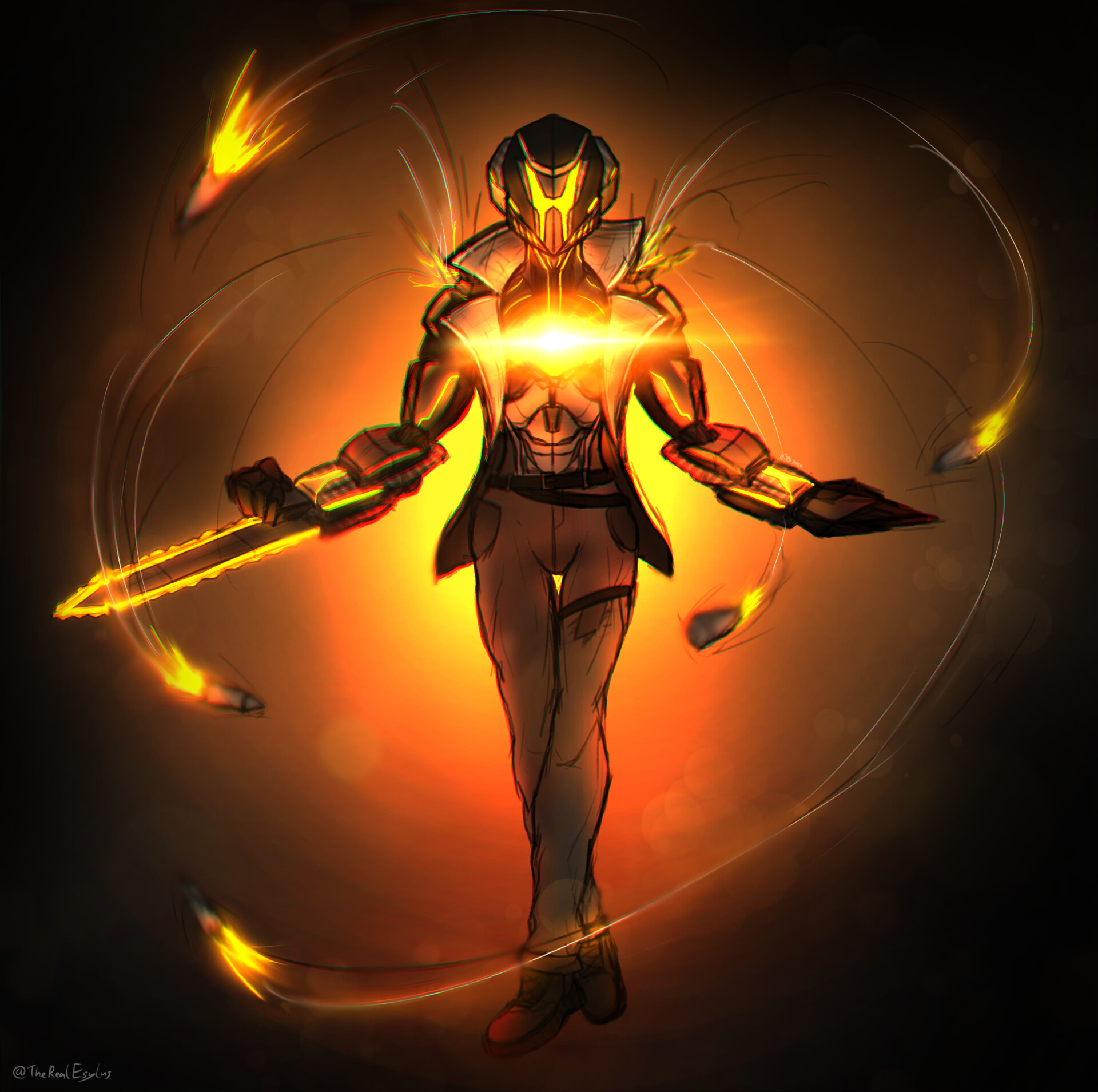 ArtStation - Cyborg OC Design (Commission)