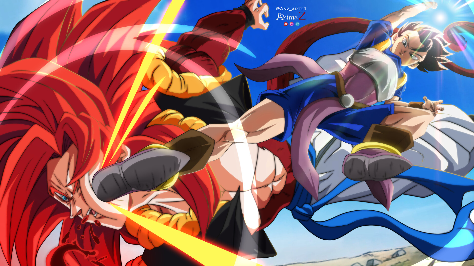 ArtStation - Kyabe VS Gogeta Art