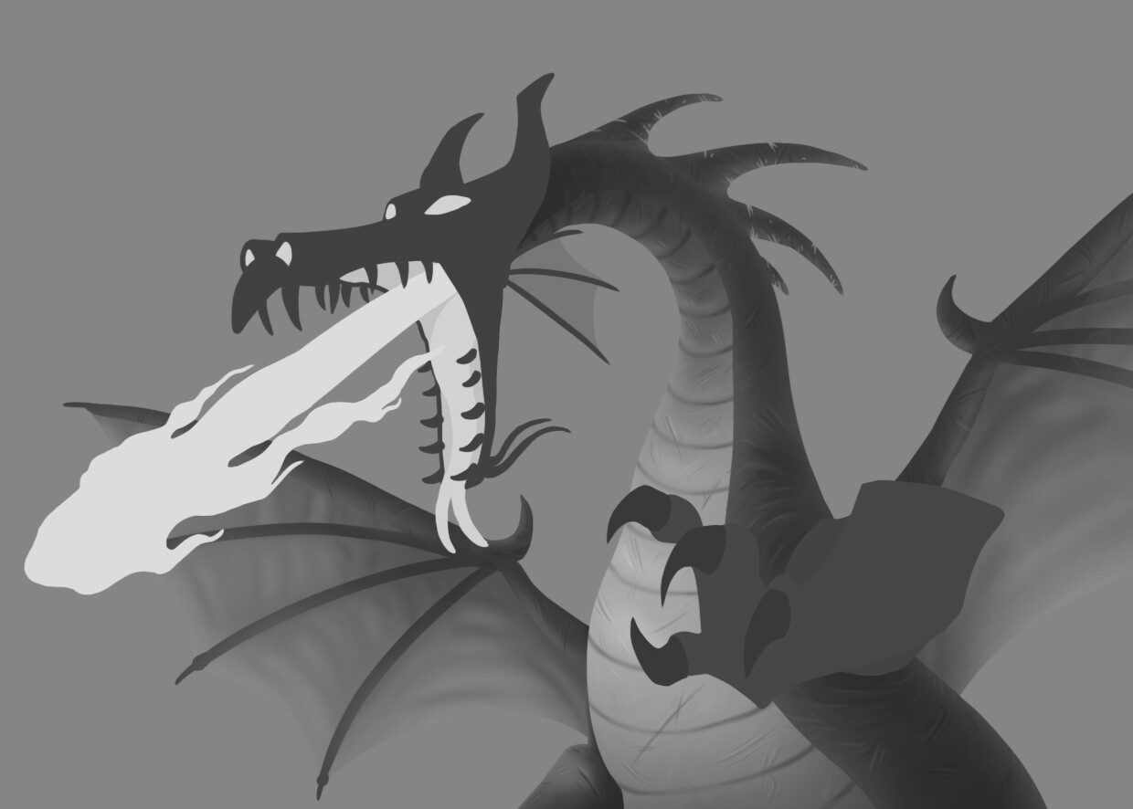 maleficent dragon drawing