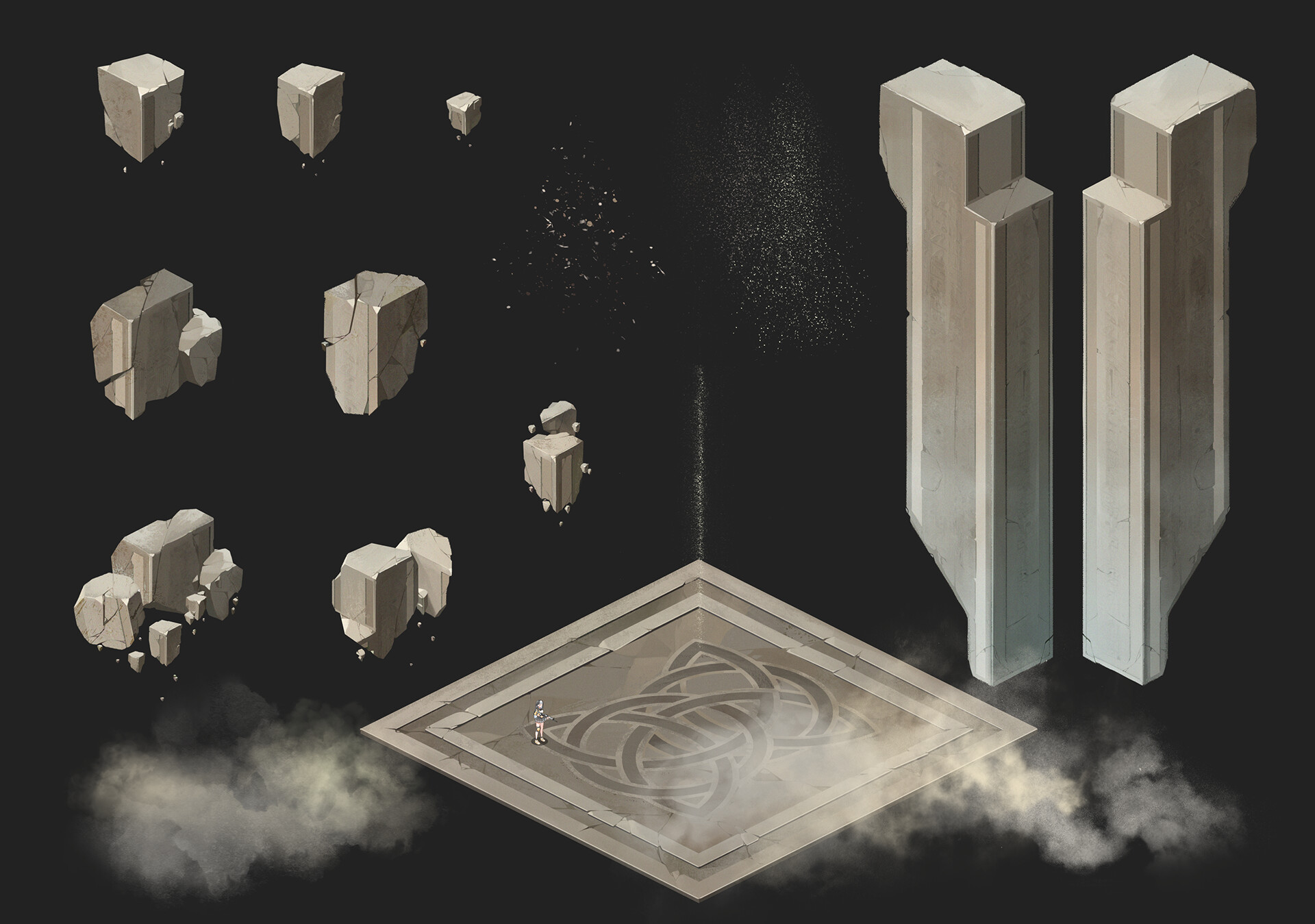 c2note - project isekai game art - prototype background