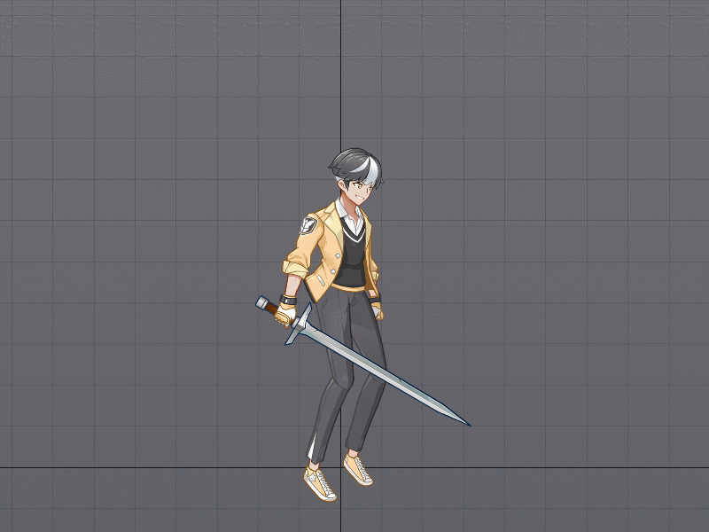 c2note - project isekai game art - prototype animation