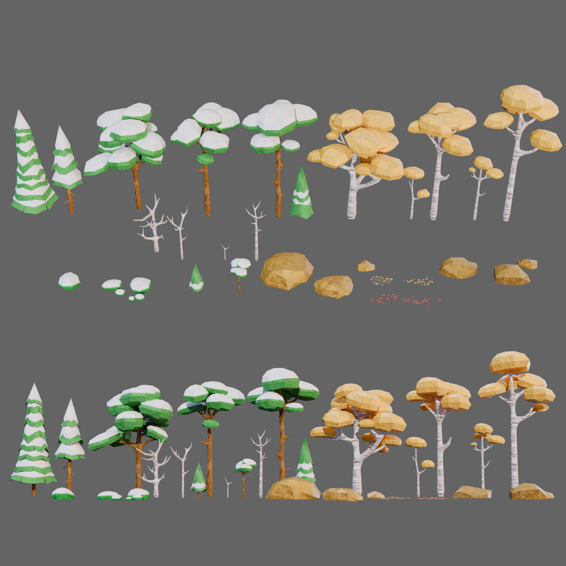 ArtStation - Game ready trees and forest elements