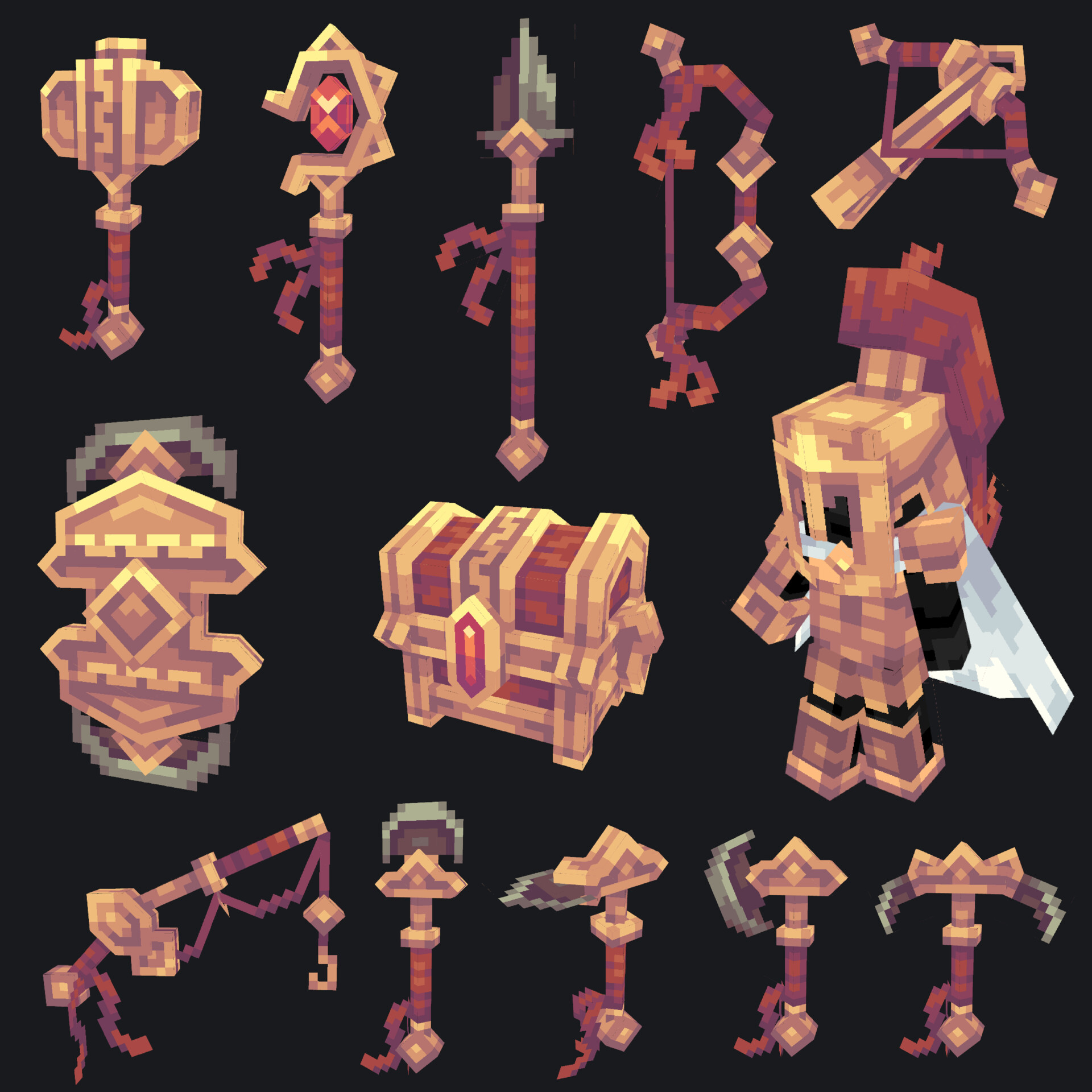 ArtStation - Conqueror minecraft set