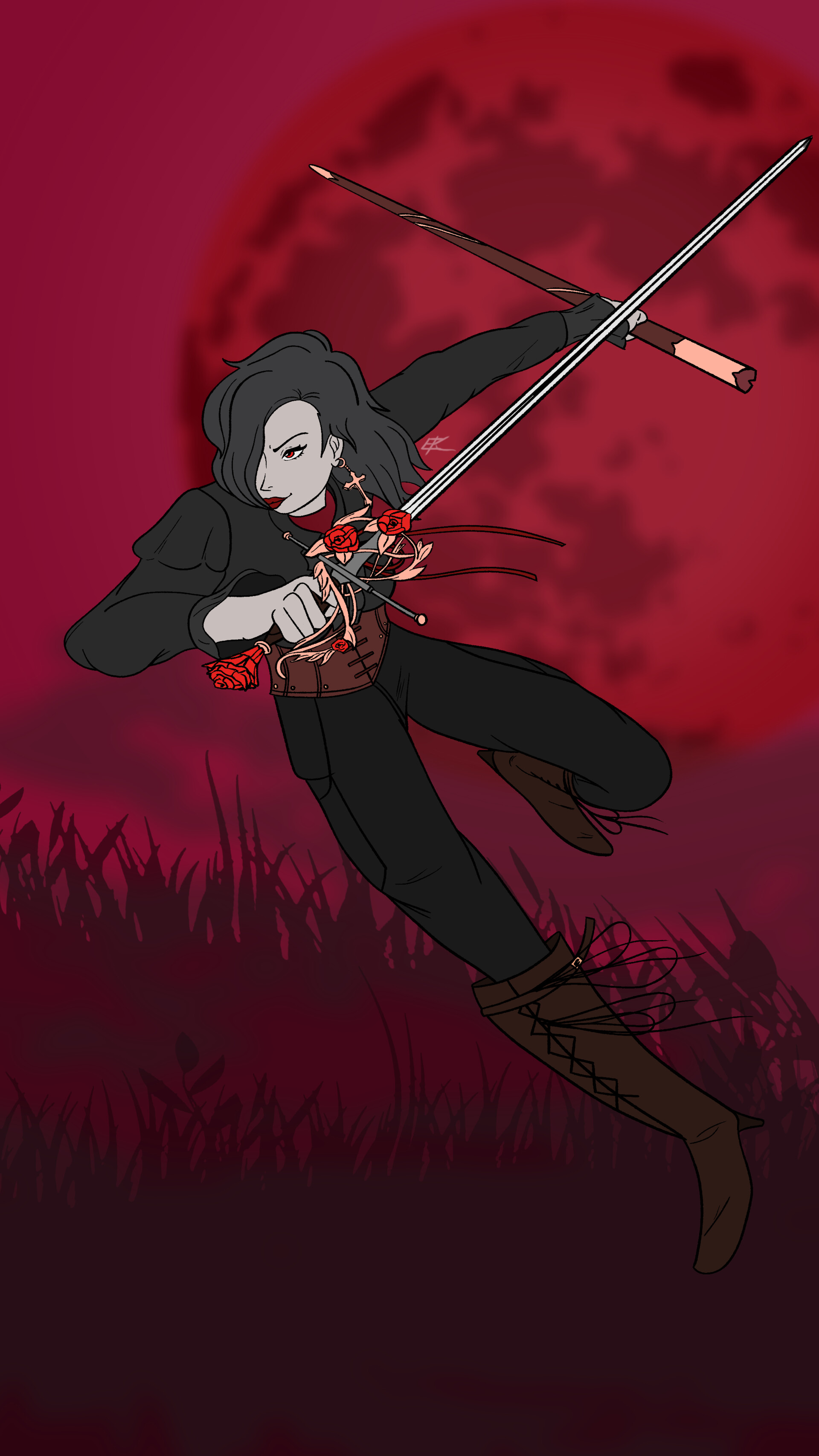 Edward Knight - Dungeons and Dragons: Dhampir Character Design