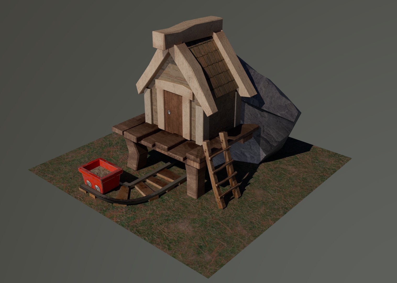 ArtStation - 3d model toy house