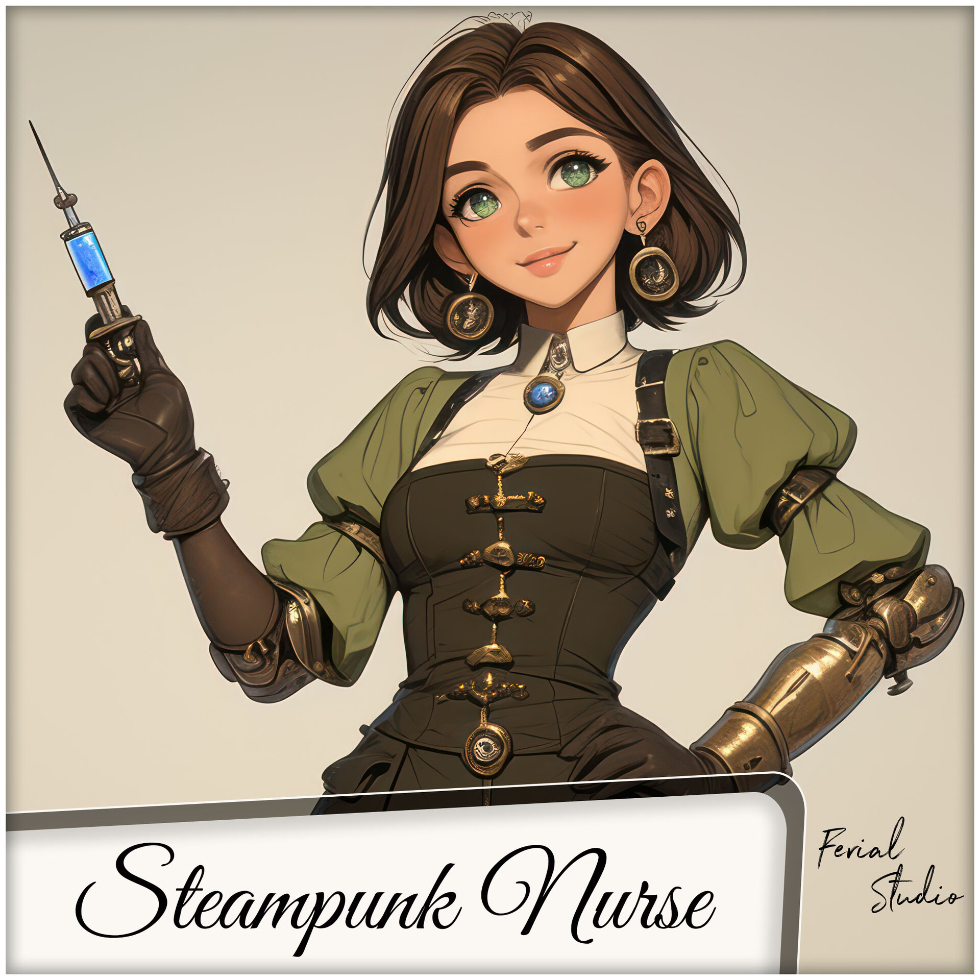 ArtStation - 🔹200 Steampunk Nurse - Cartoon Character Reference Image Pack v.41 |4K|