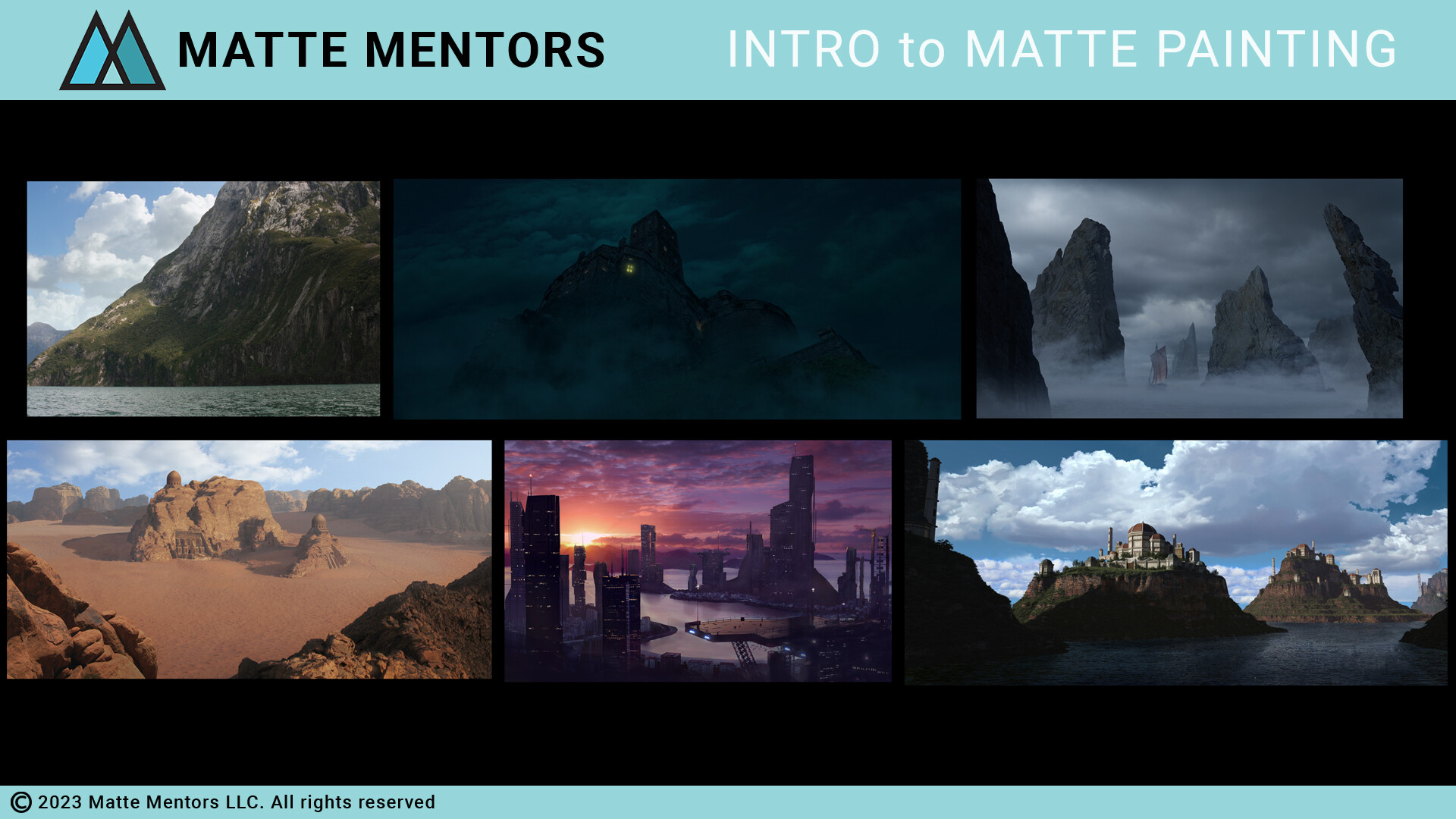 Eric Bouffard - Works from my updated course: Intro to Matte Painting