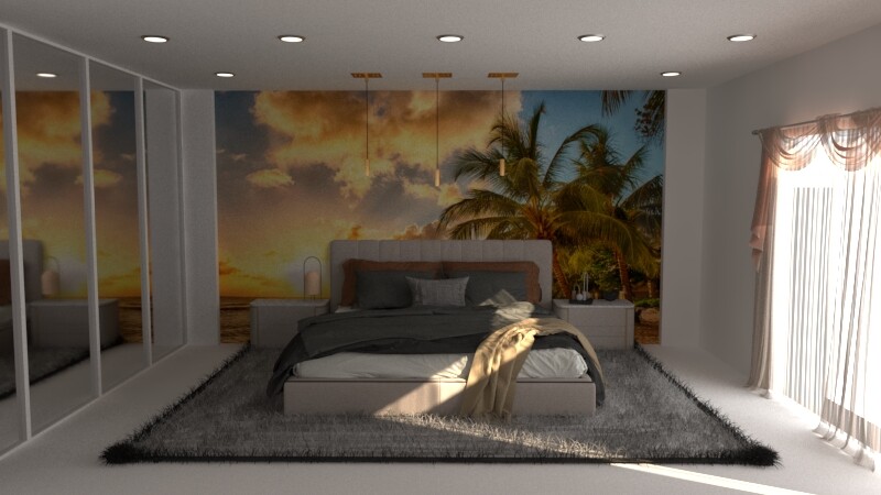 ArtStation - Bed room interior