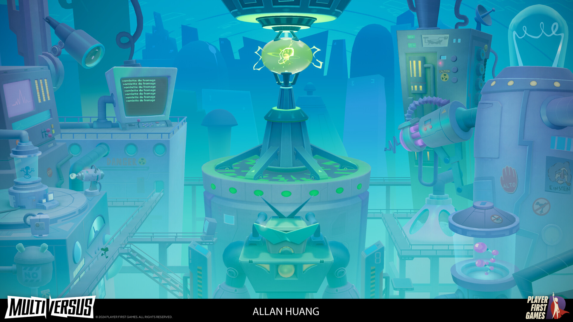 Allan Huang Sr. 3D Environment Artist - MultiVersus - Dexter's Lab, Stylized 3D Environment