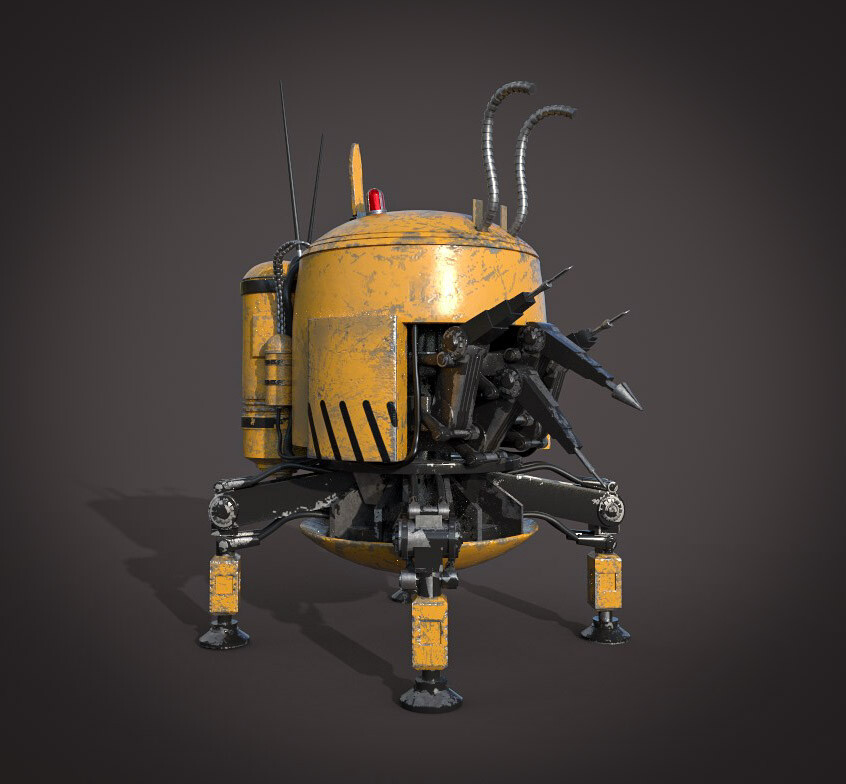 ArtStation - Construction Robot Model 3D