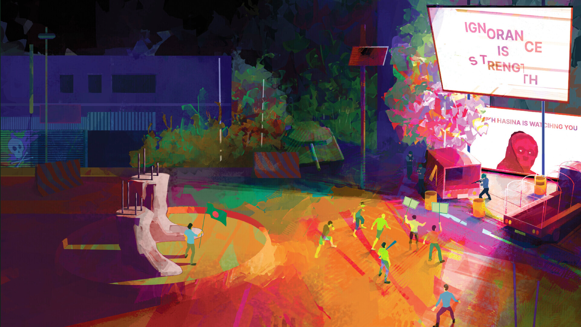 ArtStation - July Revolution, Bangladesh, 2024