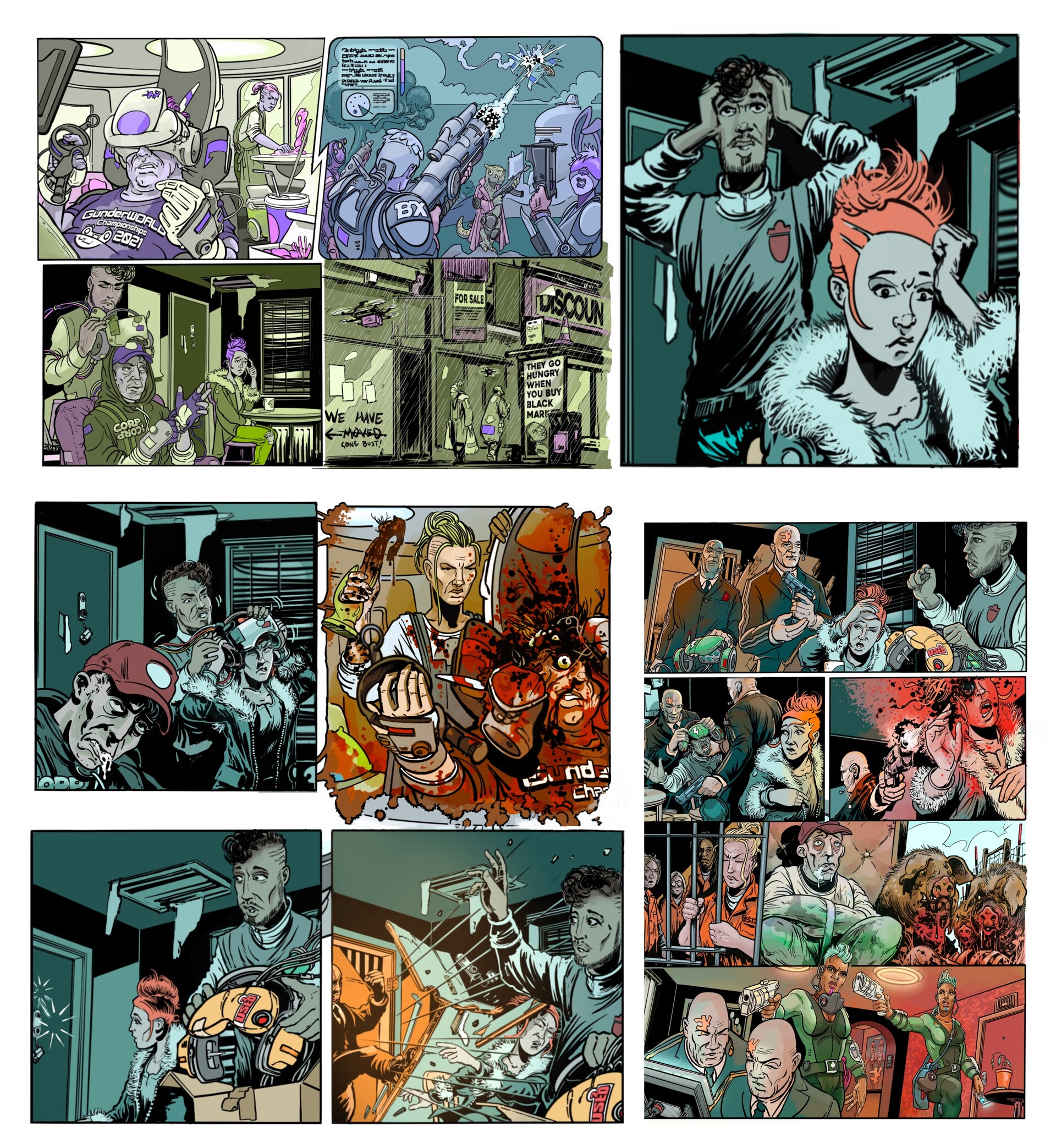 Gareth Sleightholme / hesir - SF Short - Comic Art (Bolt)