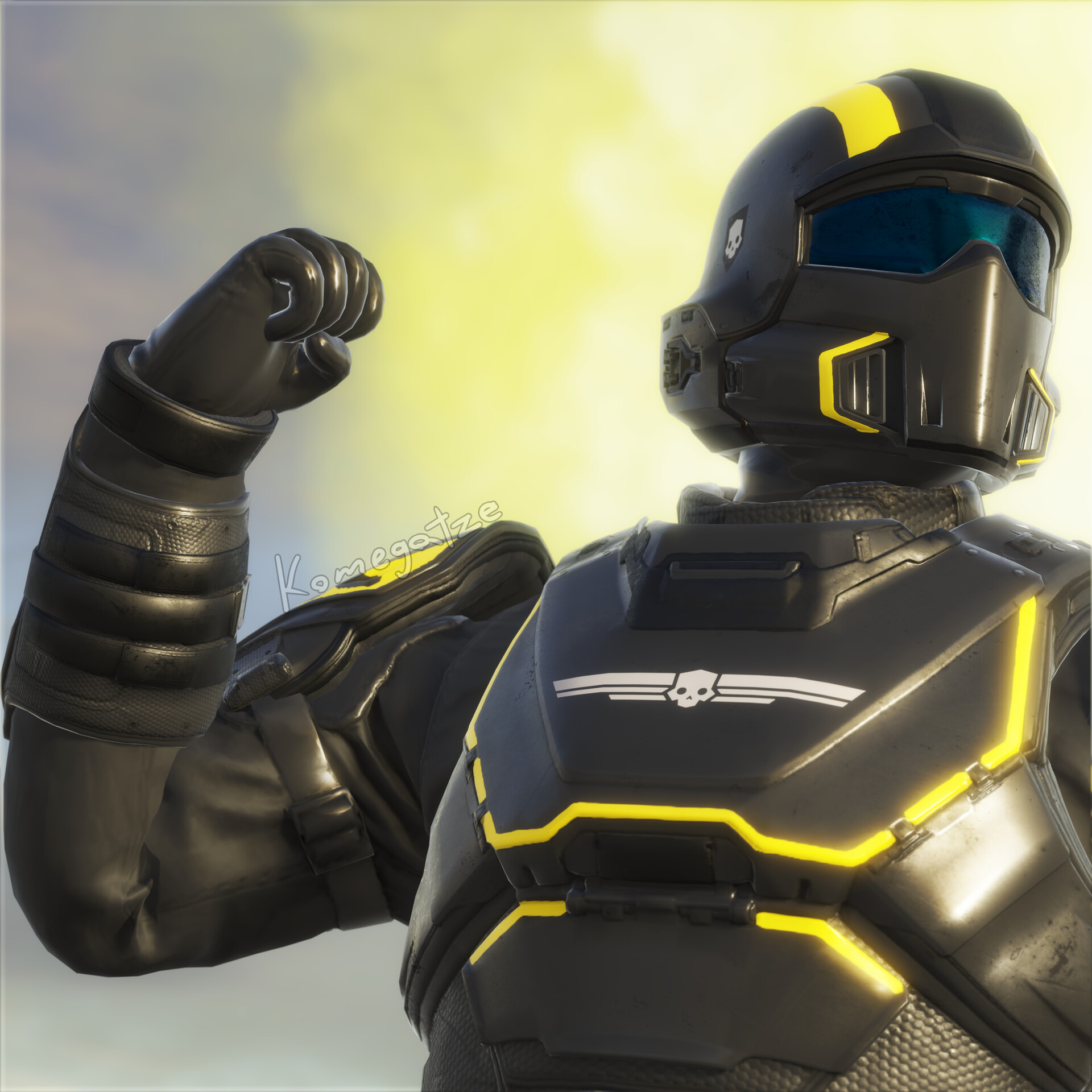 ArtStation - Helldivers 2: Helldiver Model port promotional art in S2FM