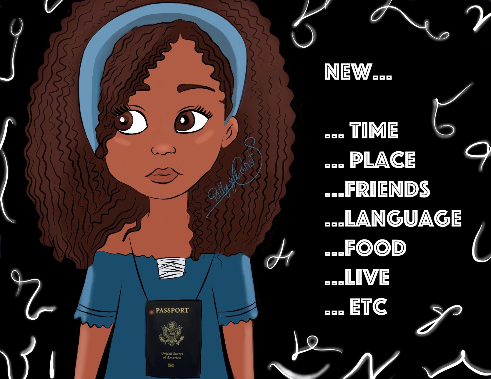 ArtStation - Inktober: word "passport" and "trek"