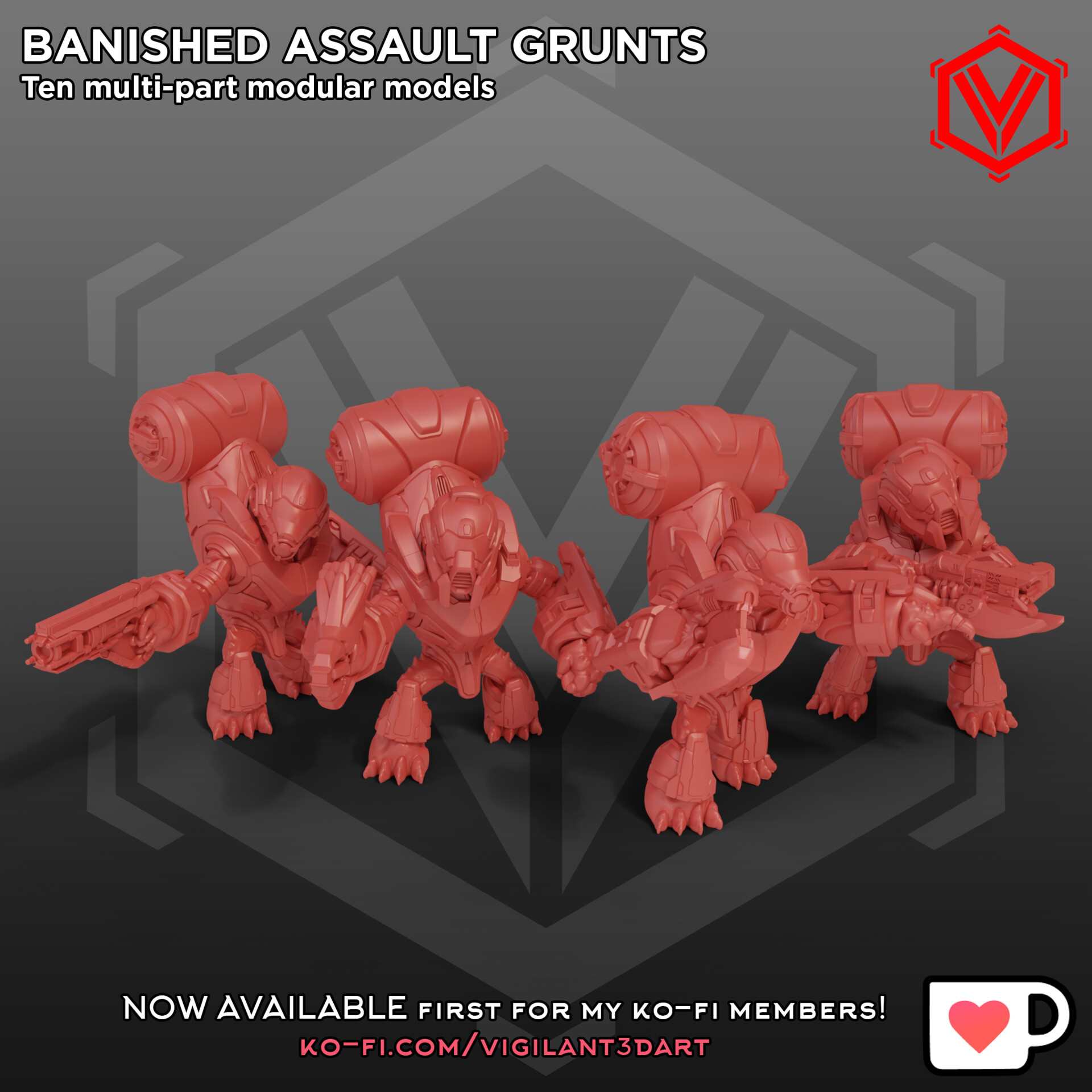 Vincent Colborn - Banished Assault Grunts - Halo Miniature Fan Project