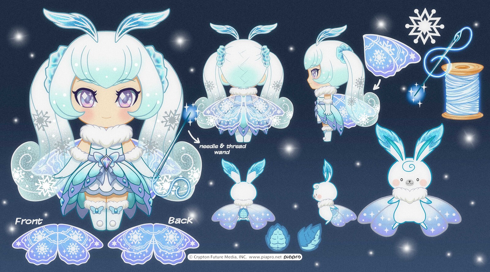 Angel B. - Snow Miku 2025 - Contest Design Entry