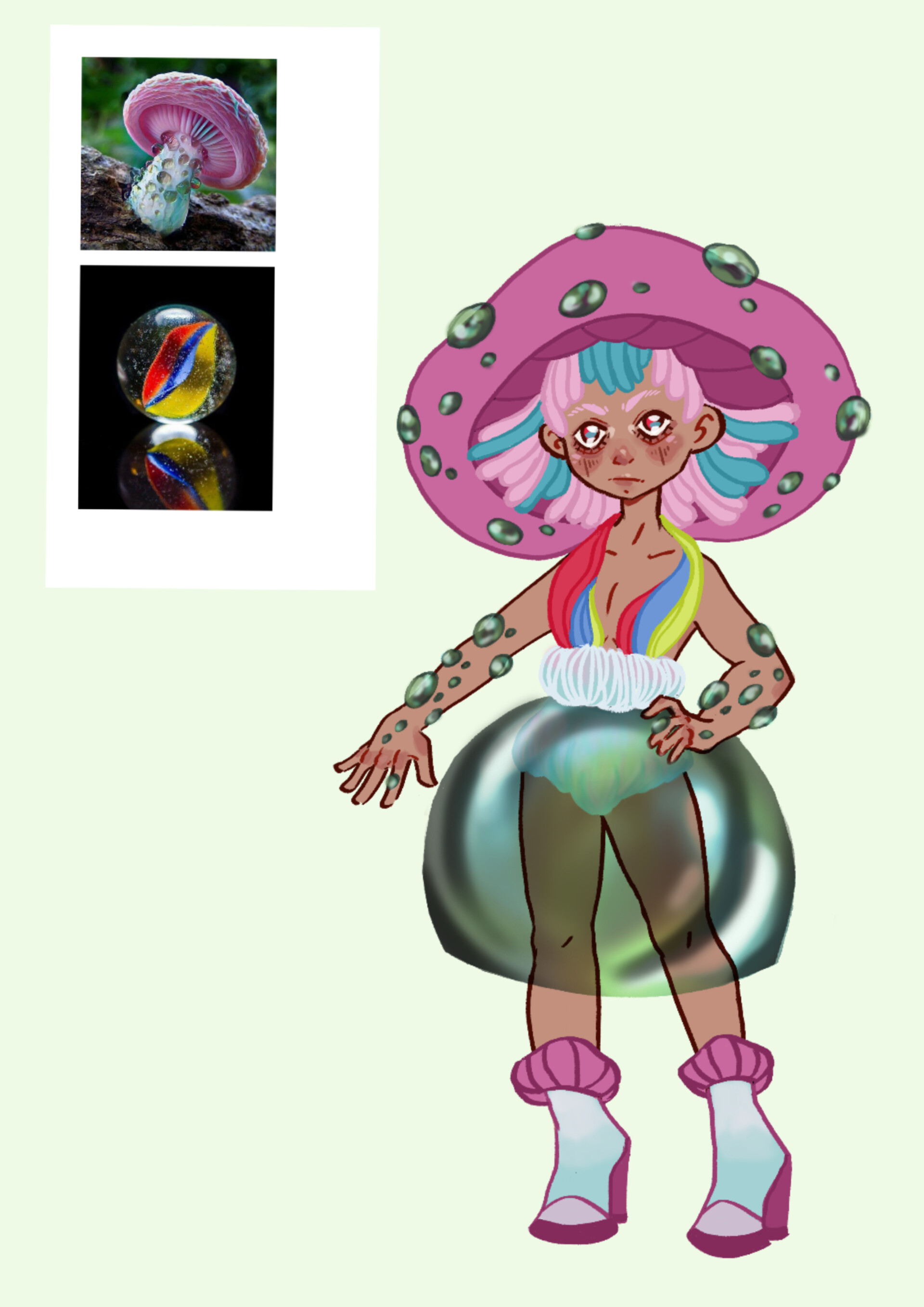 ArtStation - Character Design - Marble Mushroom Girl
