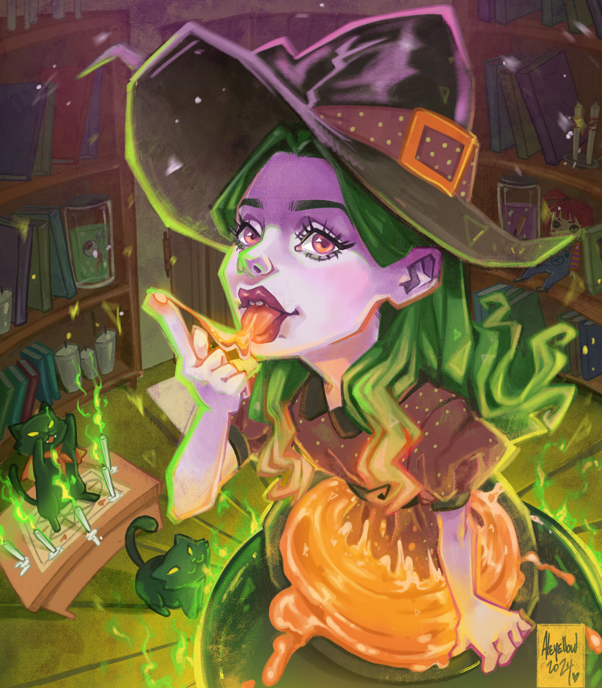 ArtStation - Witch Girl OC ♥