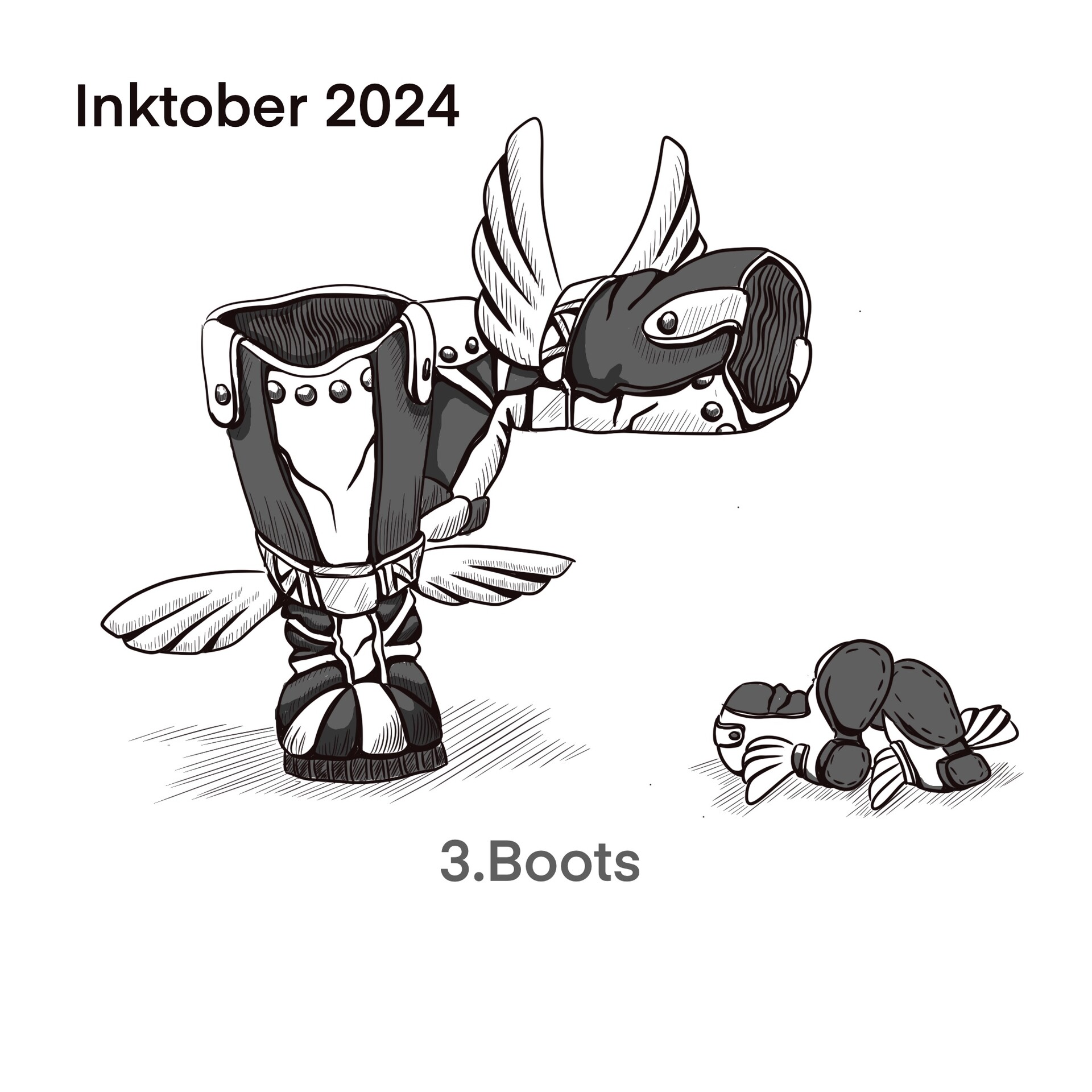 ArtStation - Boots, Inktober art