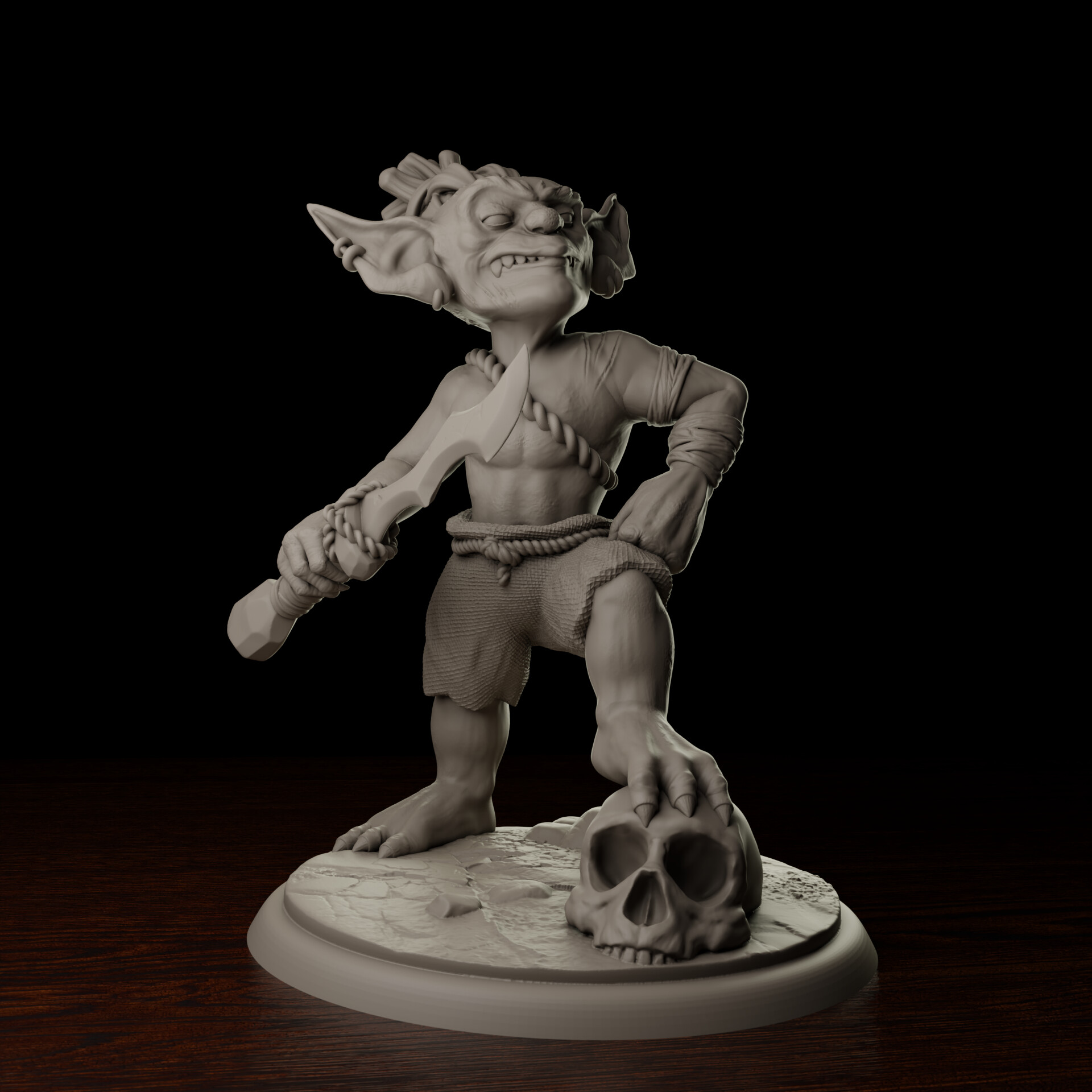 ArtStation - Goblin Rogue Miniature