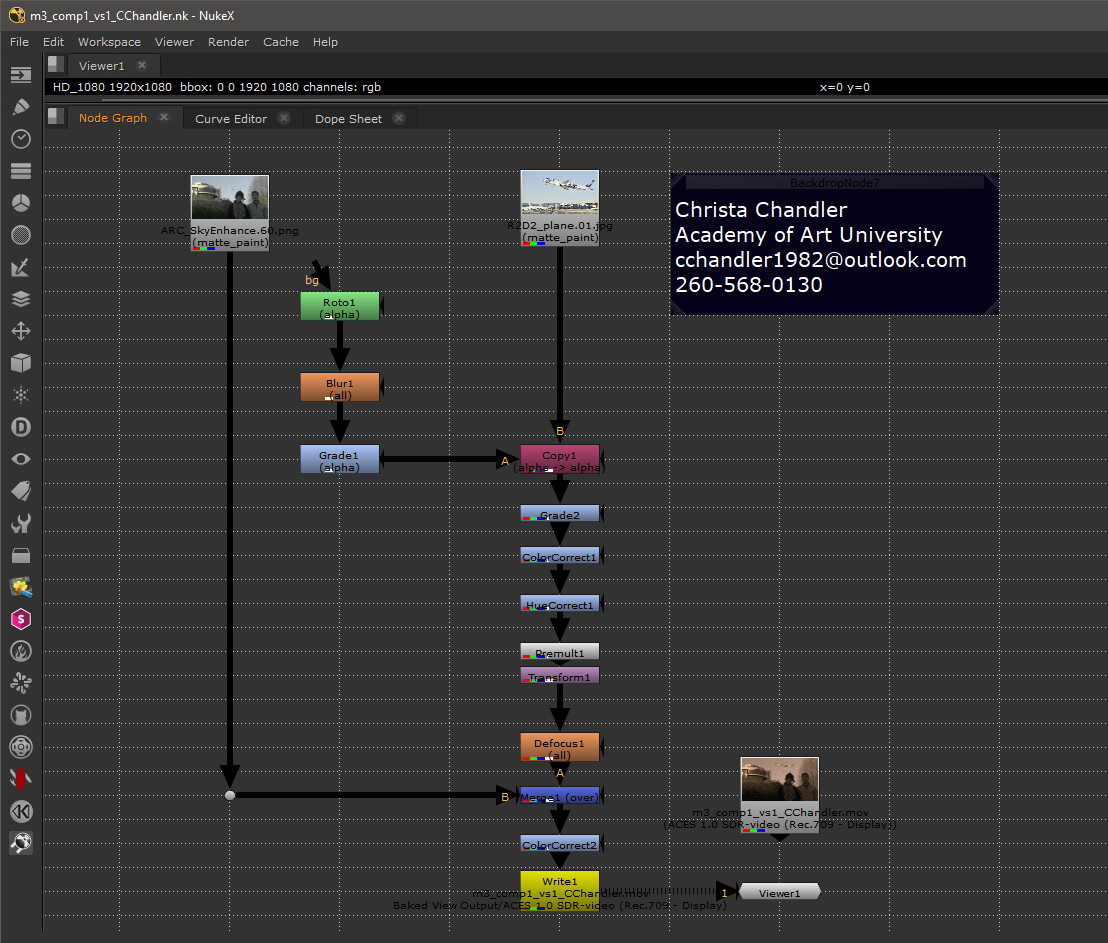 Christa Chandler's Art - Add Aircraft and Color Correction