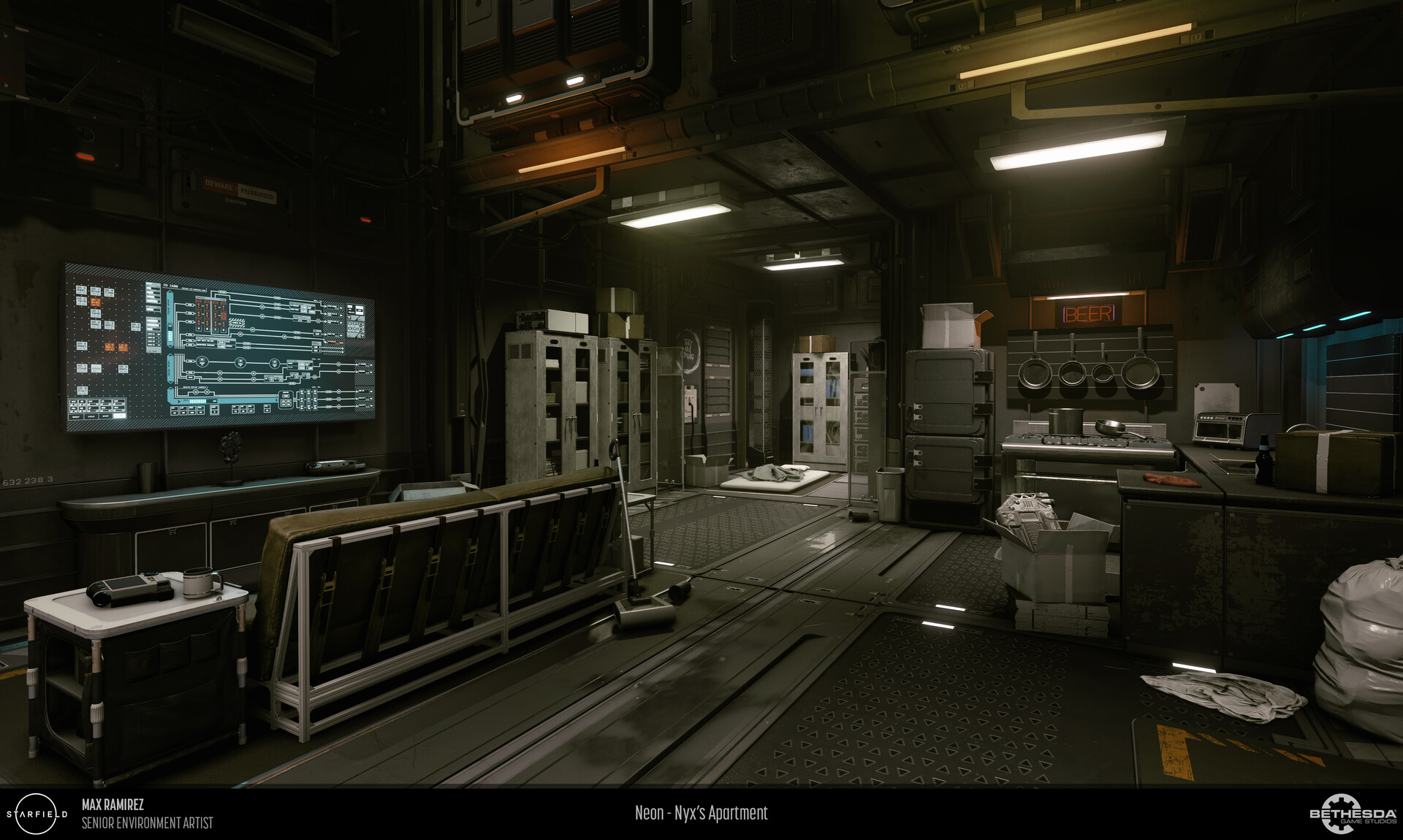 Max Ramirez - Starfield - Neon - Nyx Apartment