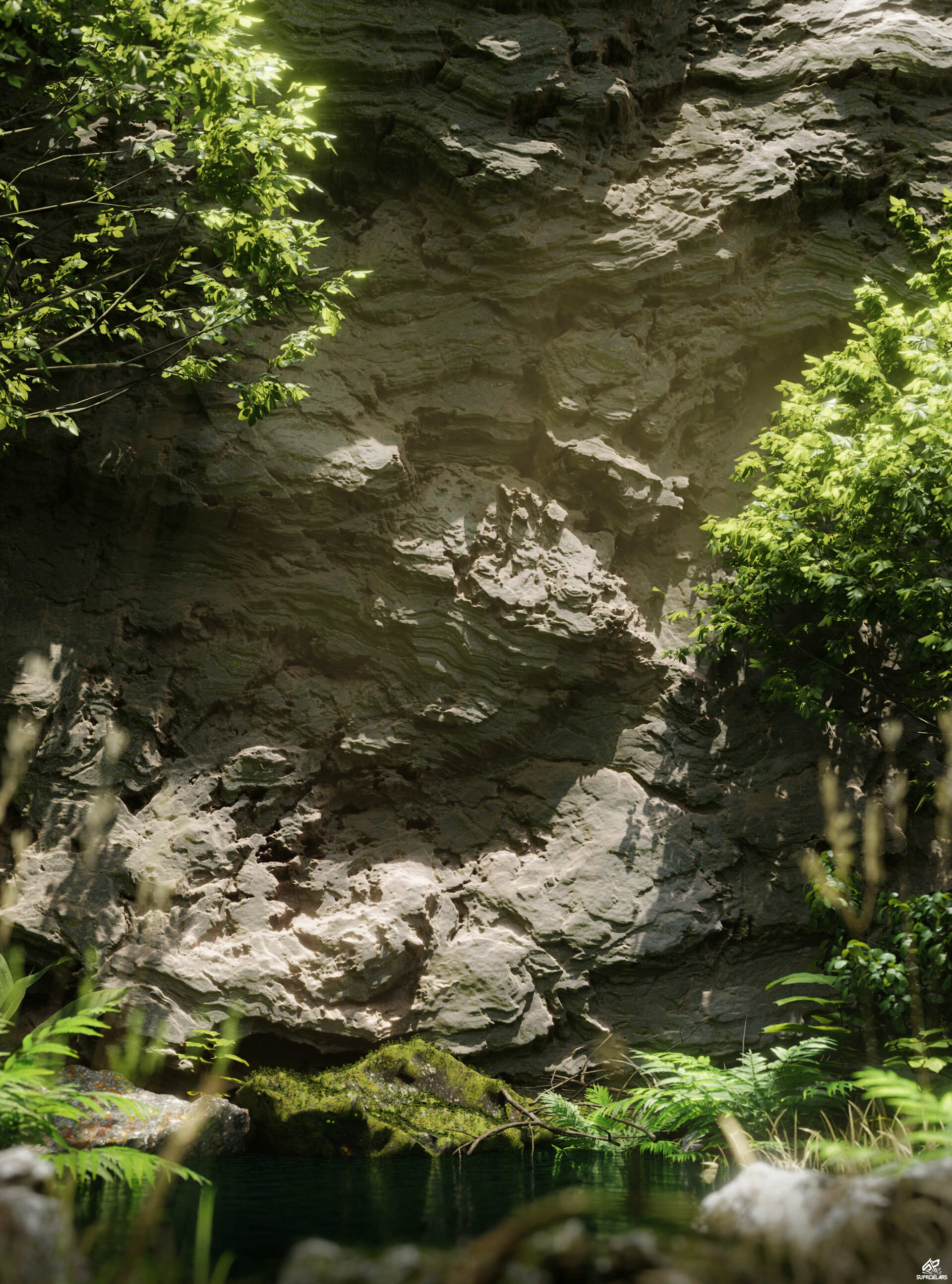 ArtStation - Rock Slope