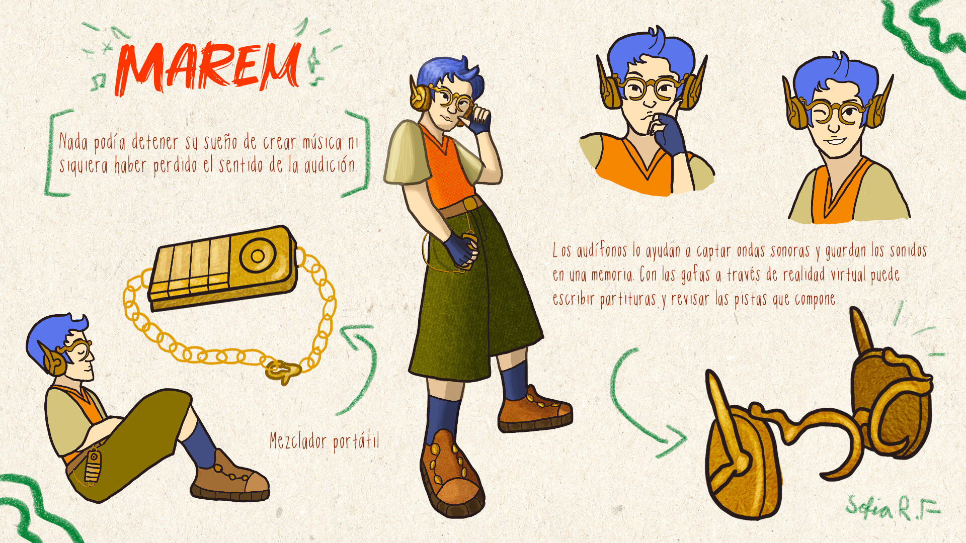 ArtStation - Marem - Character sheet