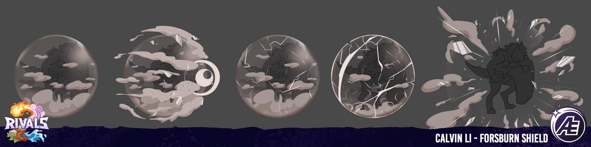 Calvin Li - Rivals of Aether 2 - Forsburn VFX Concepts