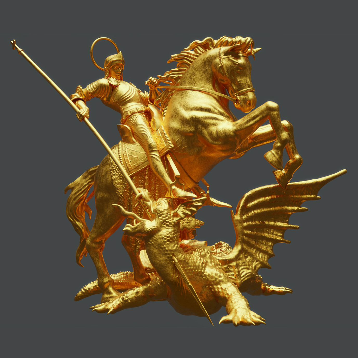 ArtStation - Saint George Statue 2