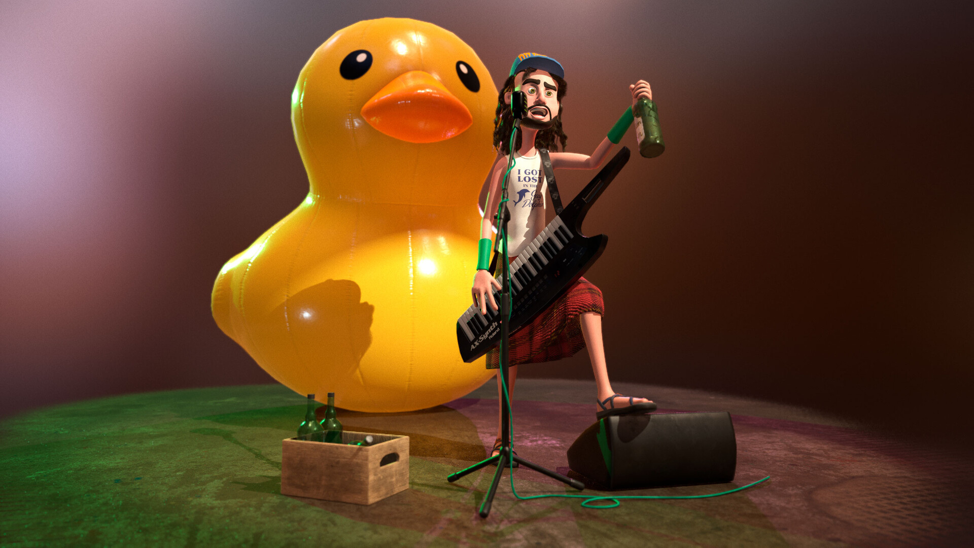 ArtStation - Chris Bowes from Alestorm (Stylized fan art)