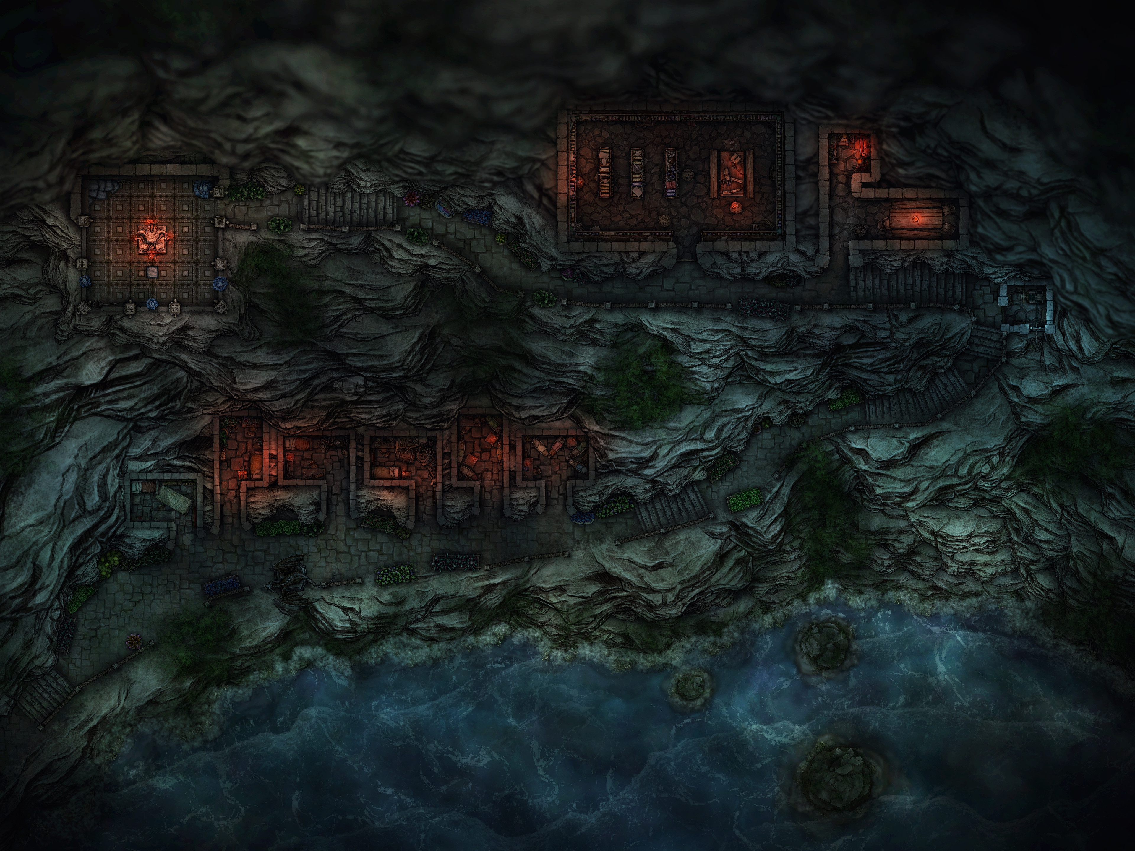 Detailed Dungeons - Dragon's Rest [Night] [Dragons of Stormwreck Isle]