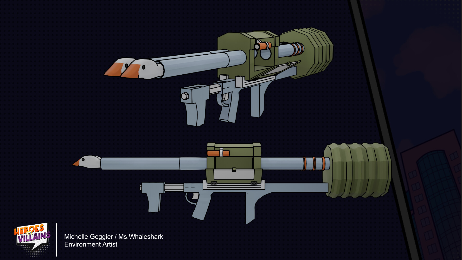 ArtStation - "Heroes Vs. Villains" Goose Gun