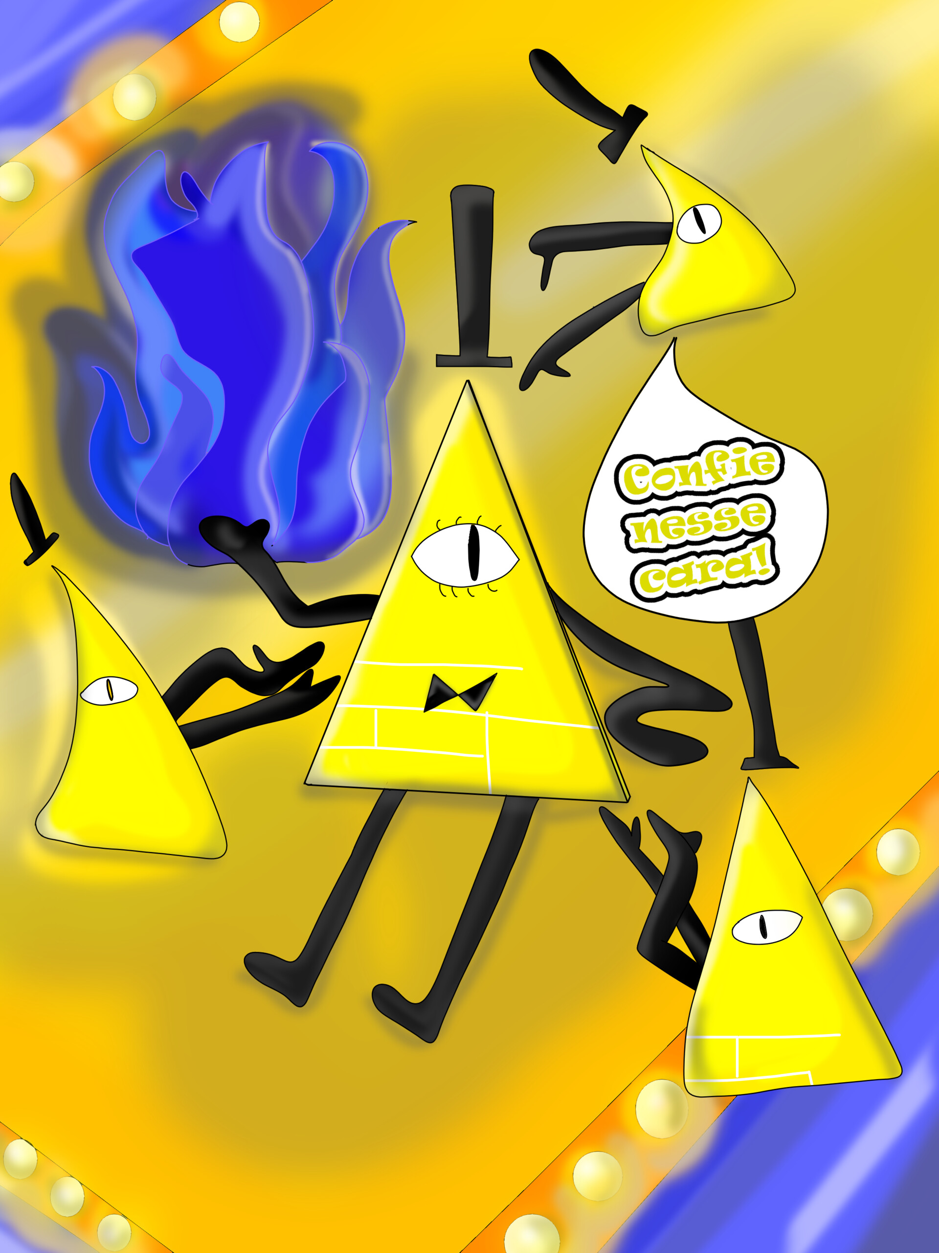 ArtStation - Bill Cypher - Gravity Falls Fanart