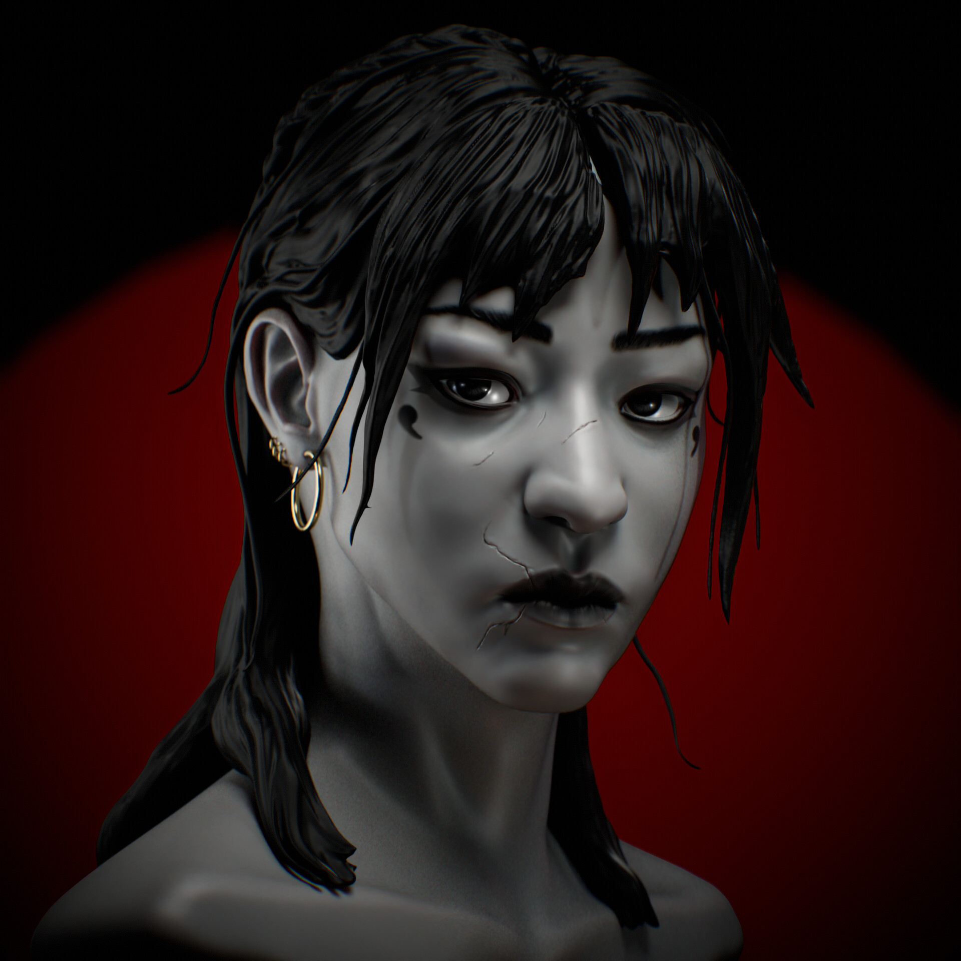 hossein-hamidi - "Silent Strength: A Story of Scars"