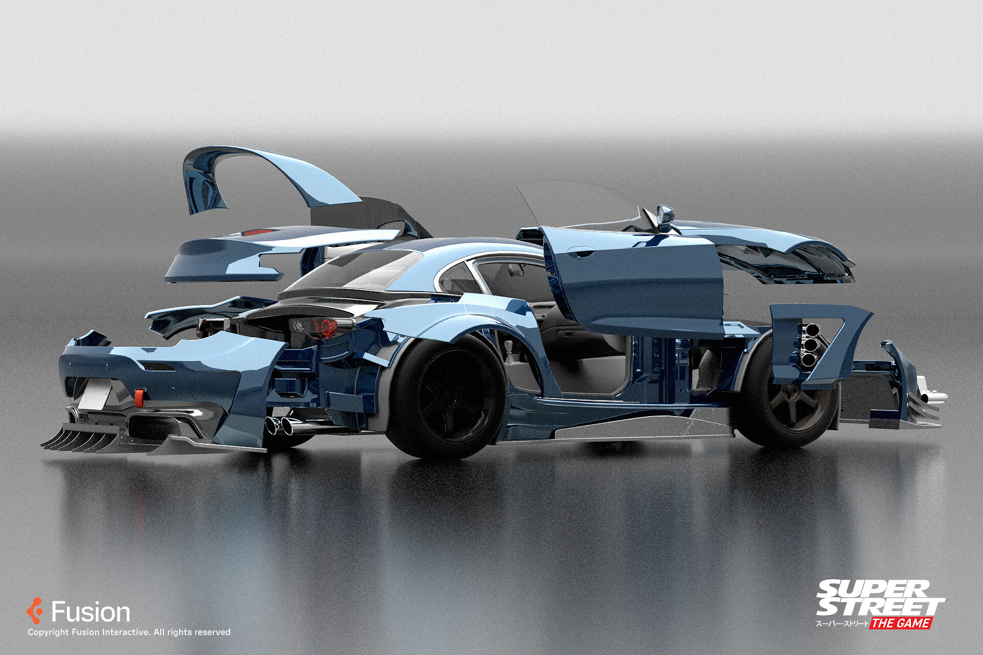 ArtStation - Sponsor Cars - Exploded View
