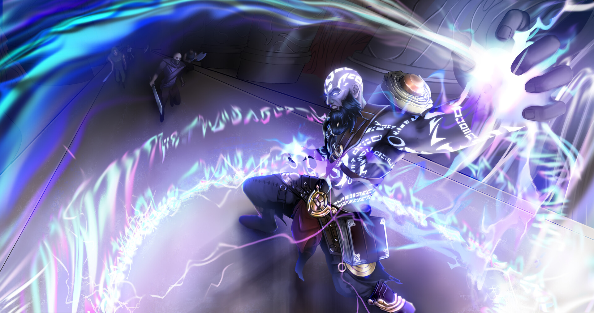 ArtStation - League of Legends - Ryze Splash Art Practice