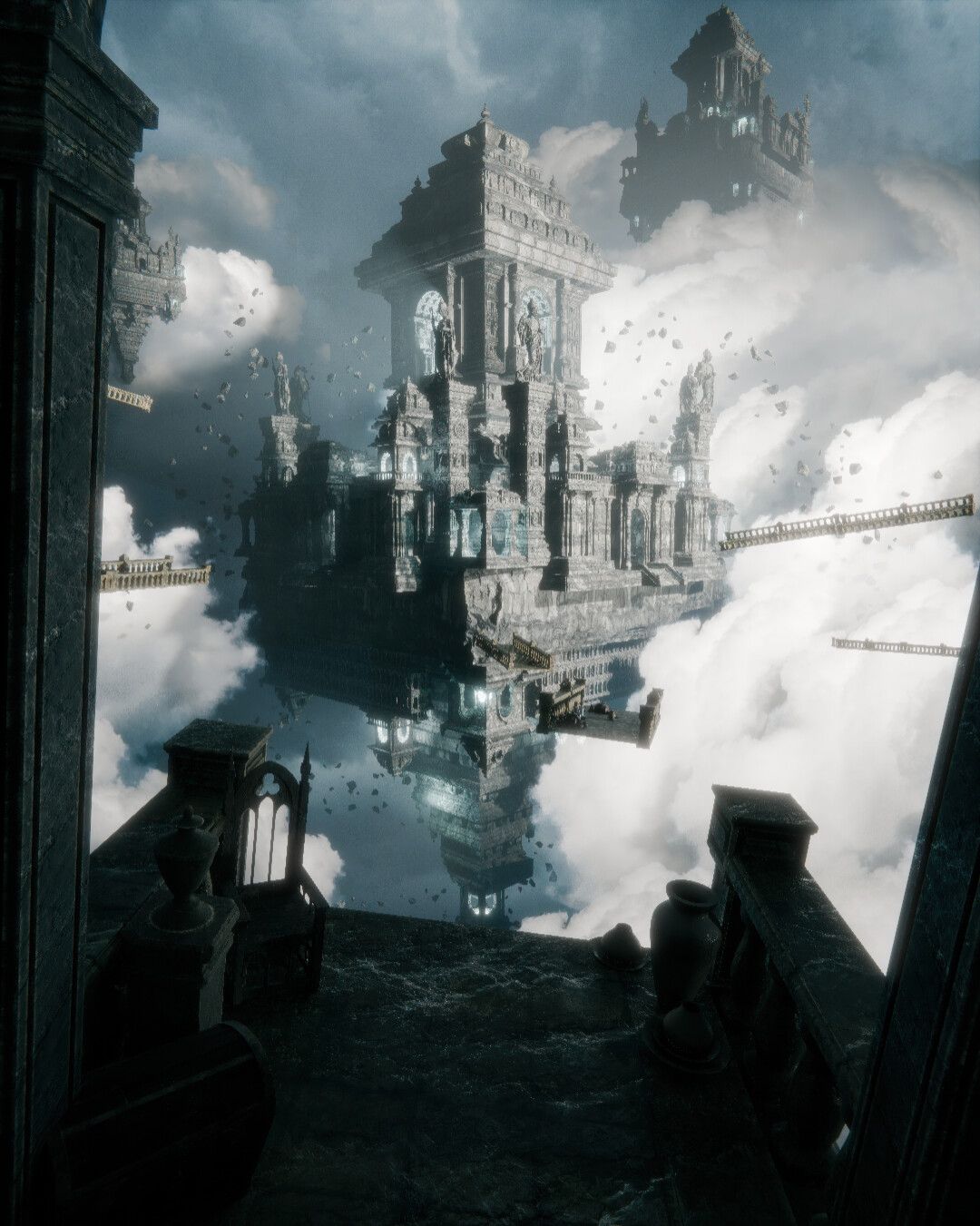 ArtStation - Floating castle