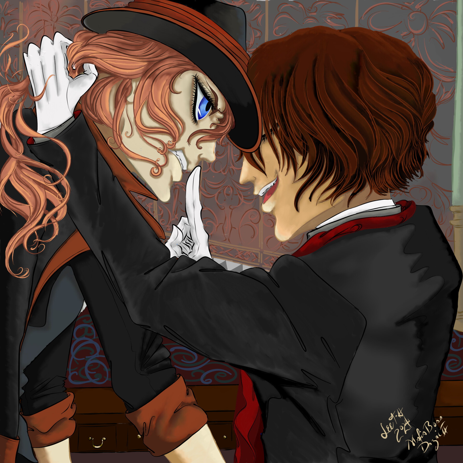 ArtStation - Mafia Boss Dazai and Chuuya