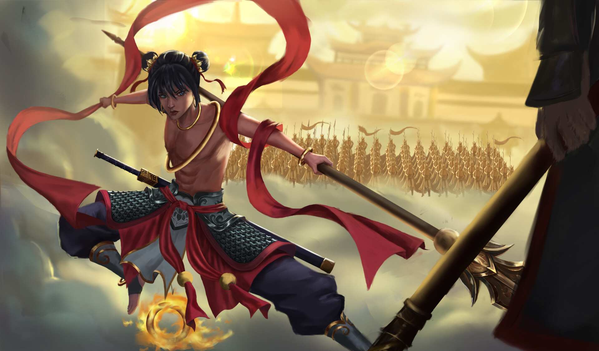 ArtStation - Nezha ( 哪吒) - Third Lotus Prince