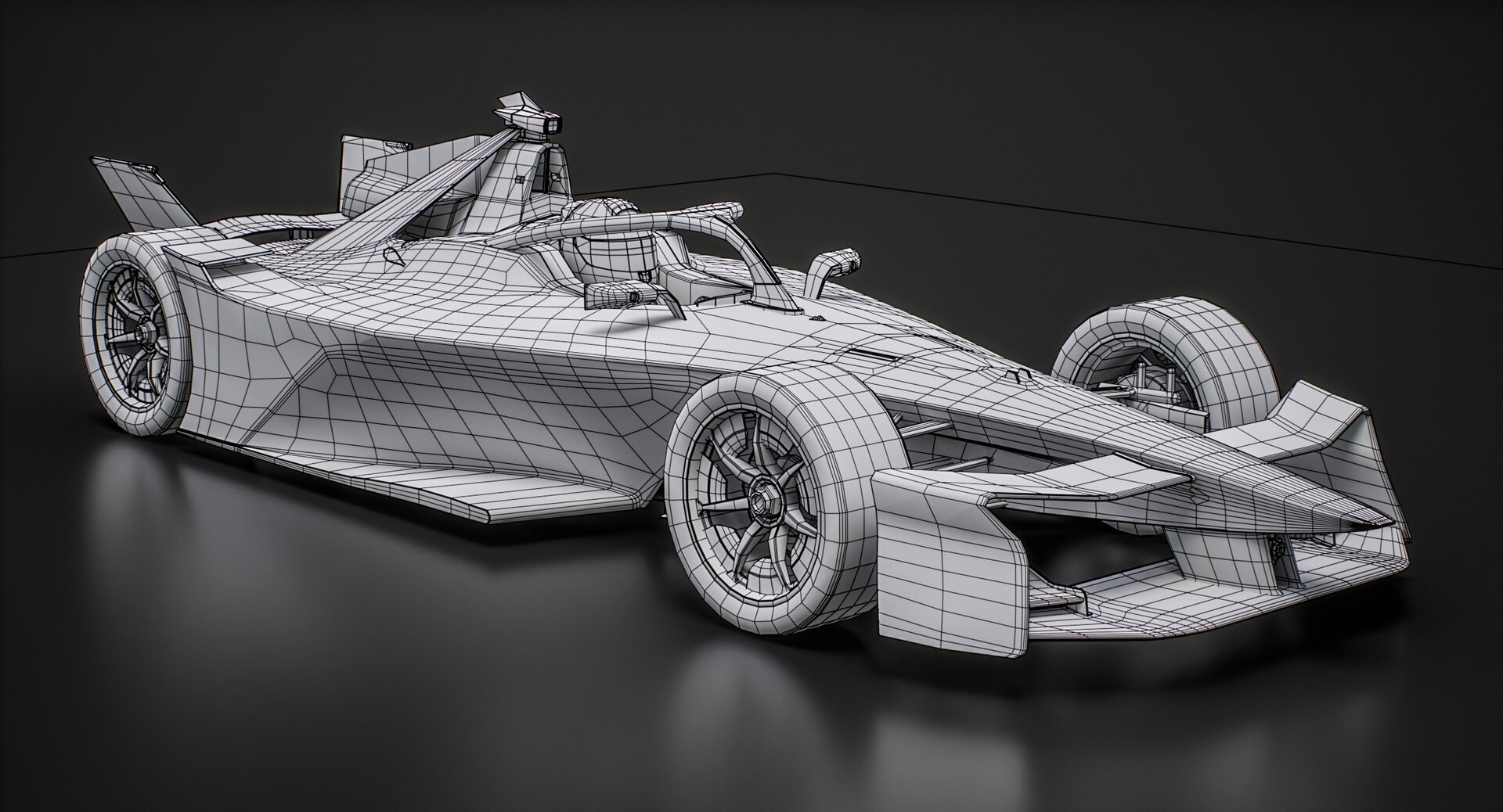 OpticalDreamSoft - GEN3 Evo Formula E 2025 Race Car White Mockup PBR 3D ...