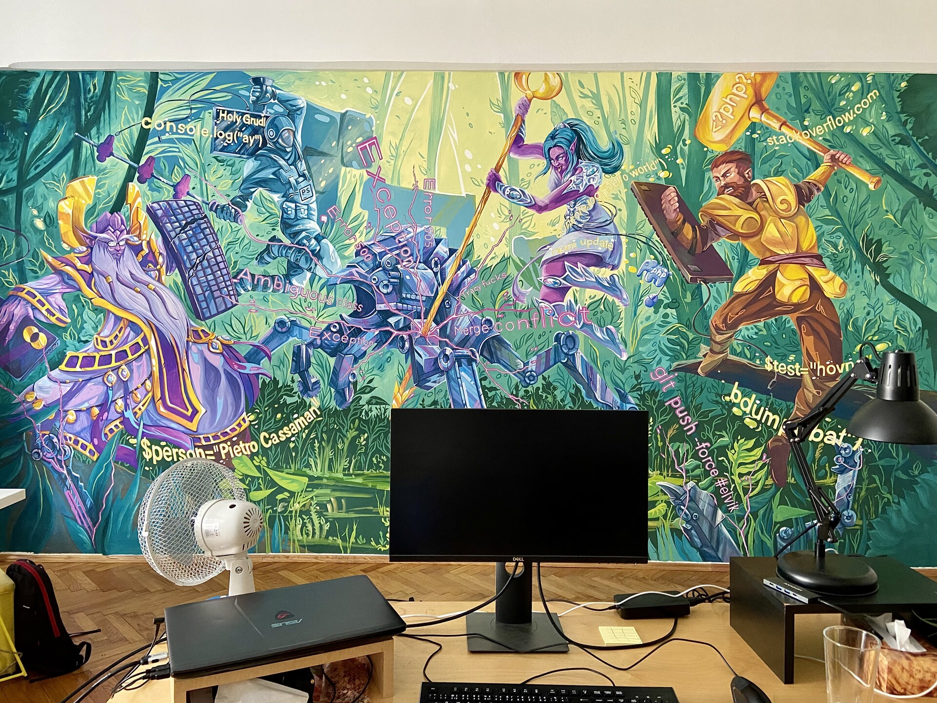 ArtStation - Mural for Graphic design studio