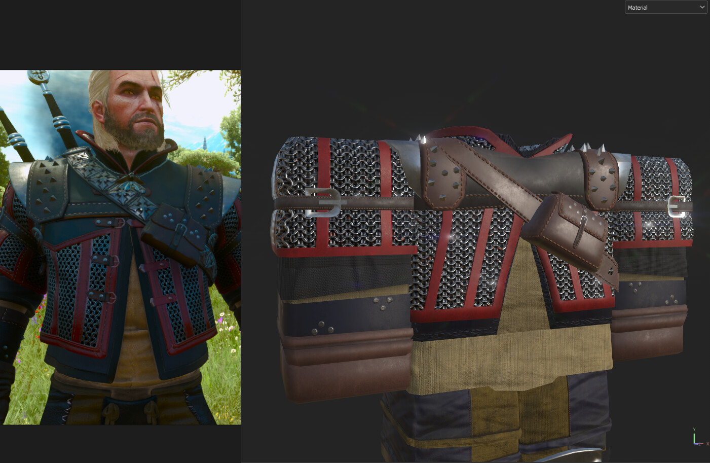 ArtStation - Witcher Outfit Roblox