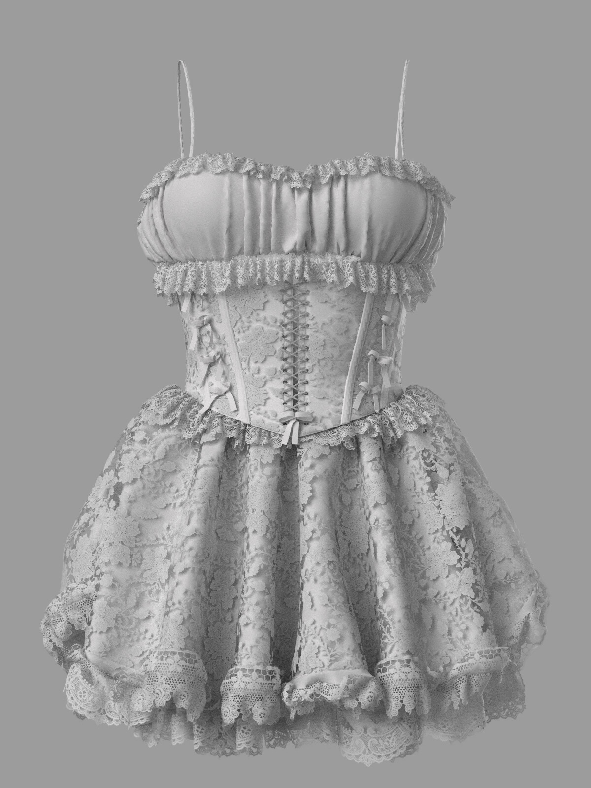 ArtStation - realistic lace dress