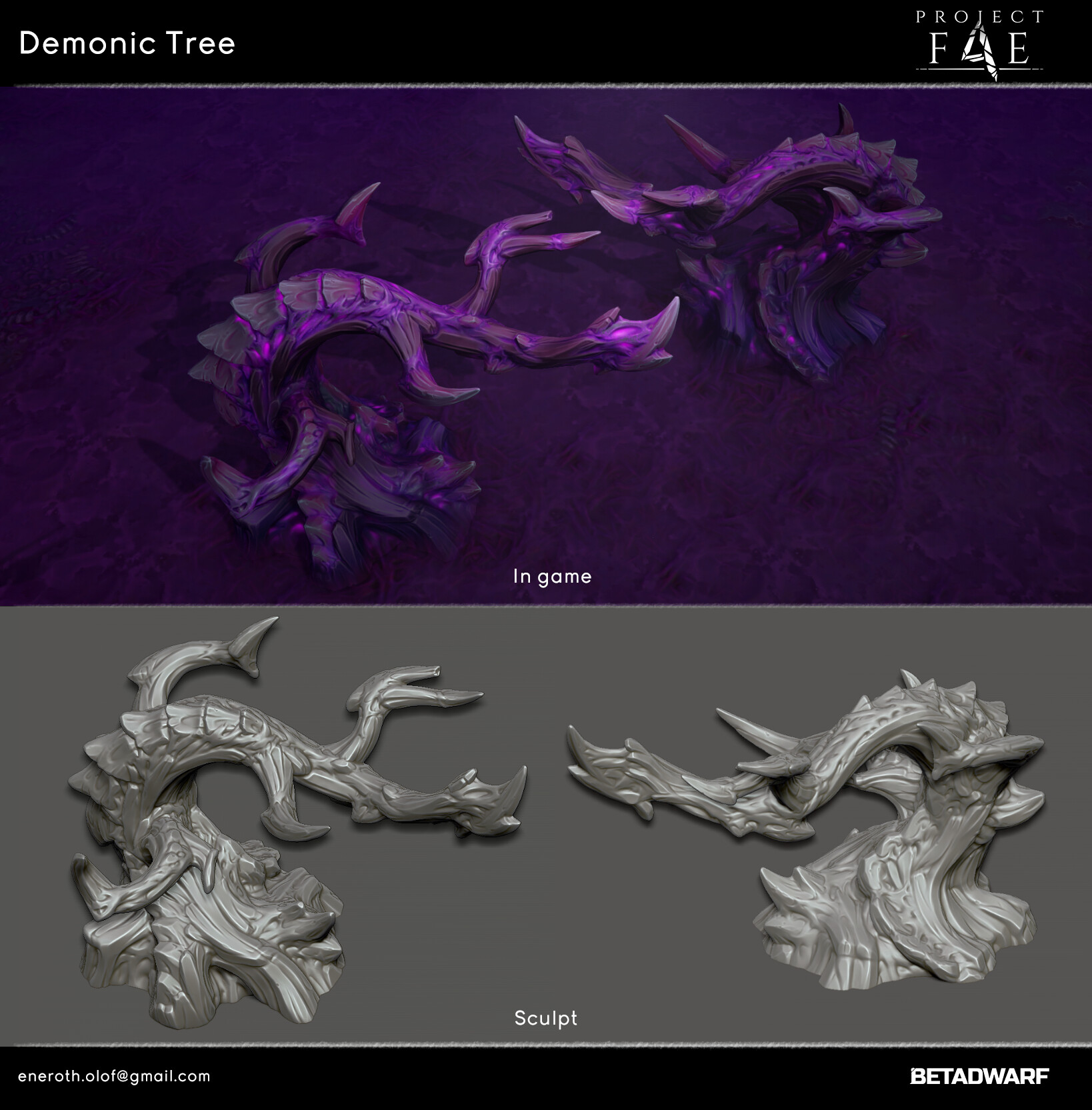 Olof Eneroth - Project F4E - Demon Wastelands Environment