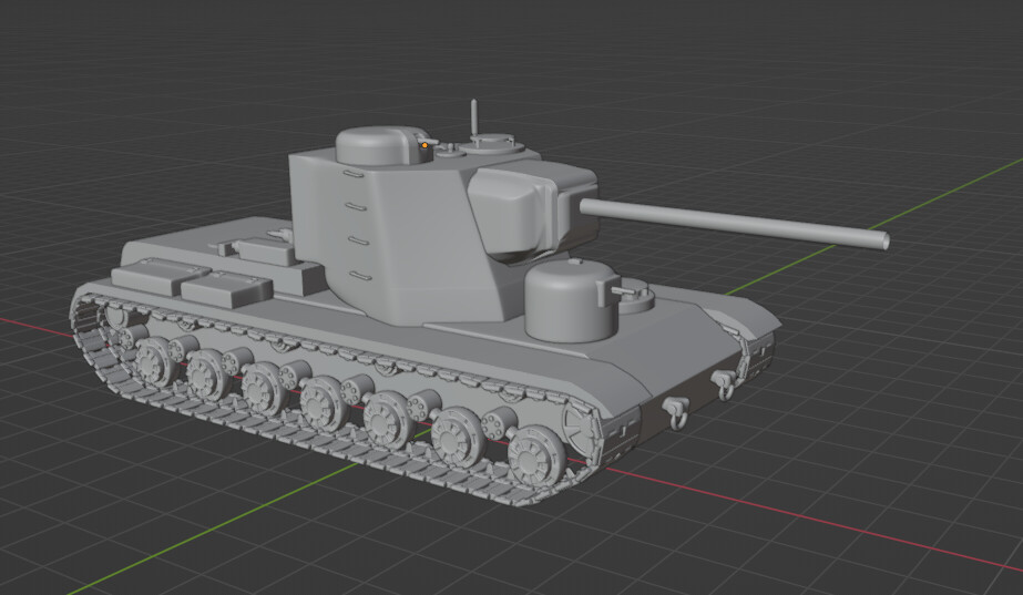 ArtStation - 3d model tank ussr KV5