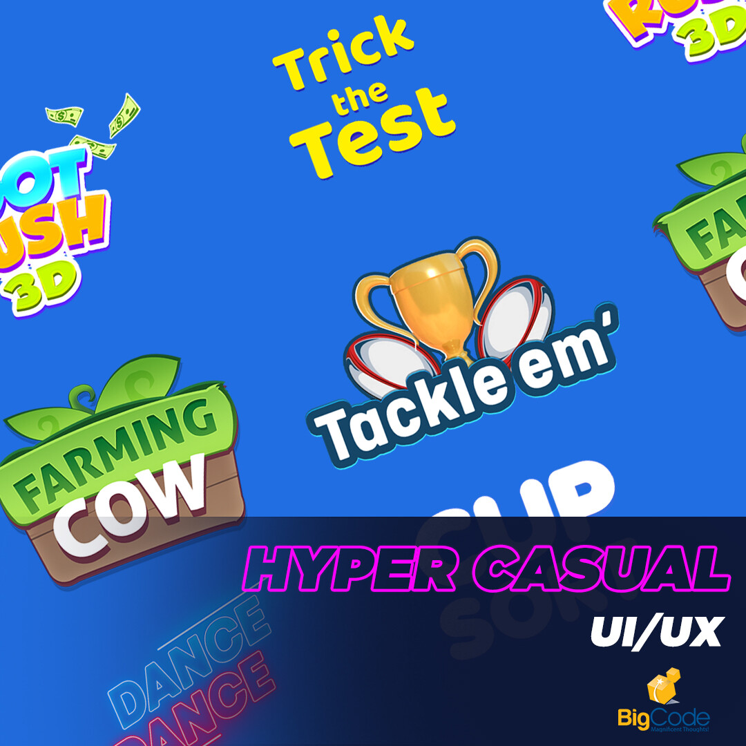 ArtStation - Hyper Casual Game Projects At BigCode Games UI UX Design